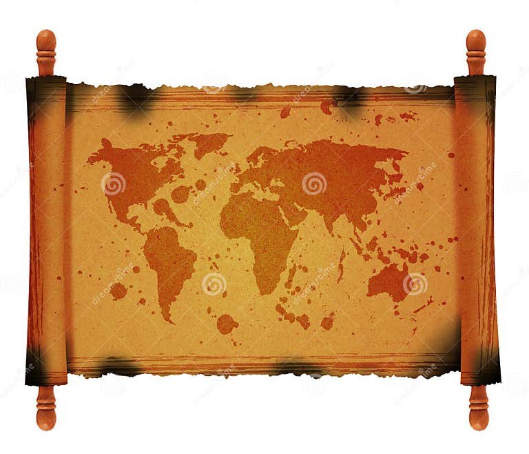Old world map stock photo. Image of rolled, communication - 3013210