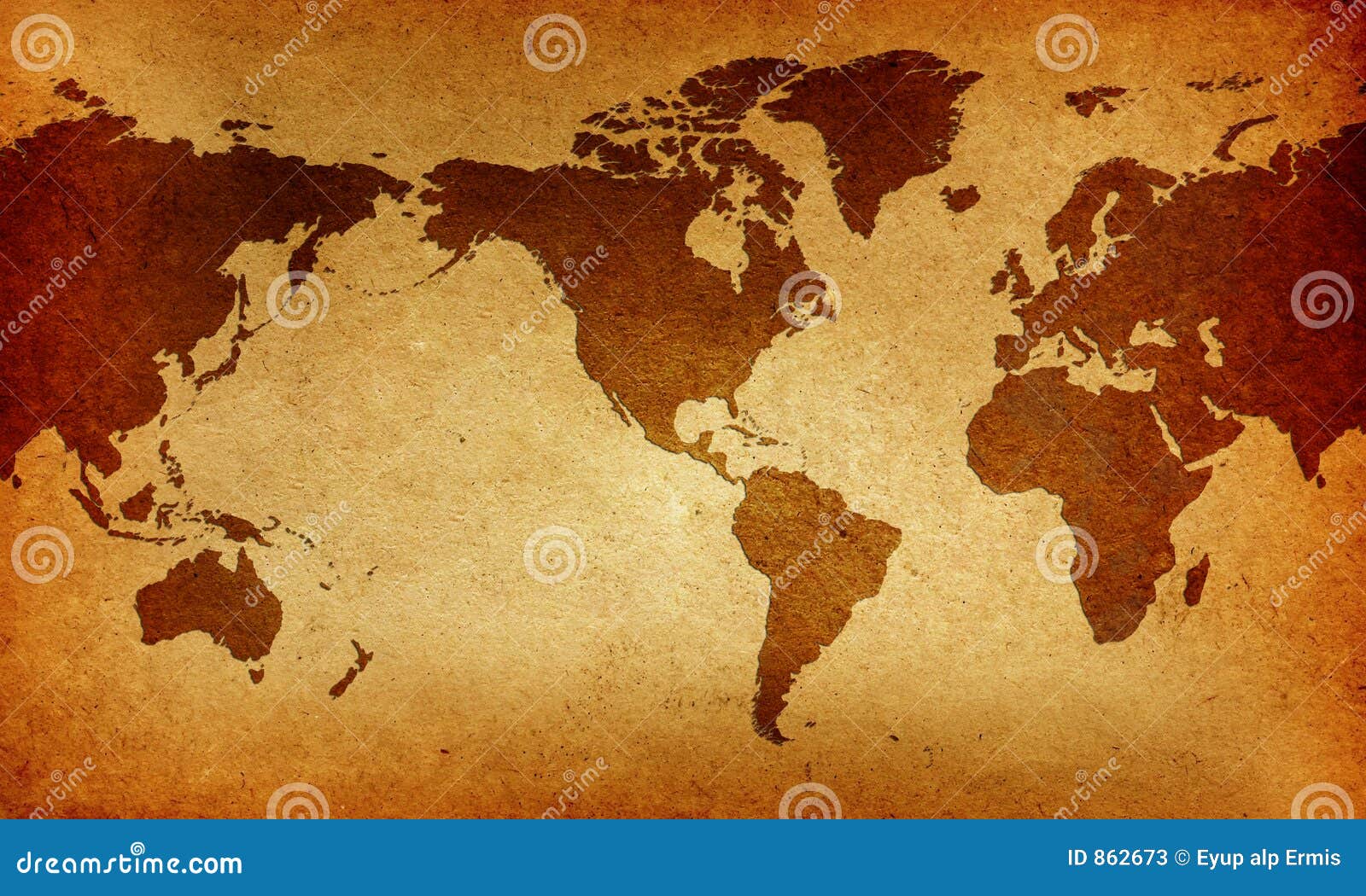 Old World Map stock illustration. Illustration of background - 862673