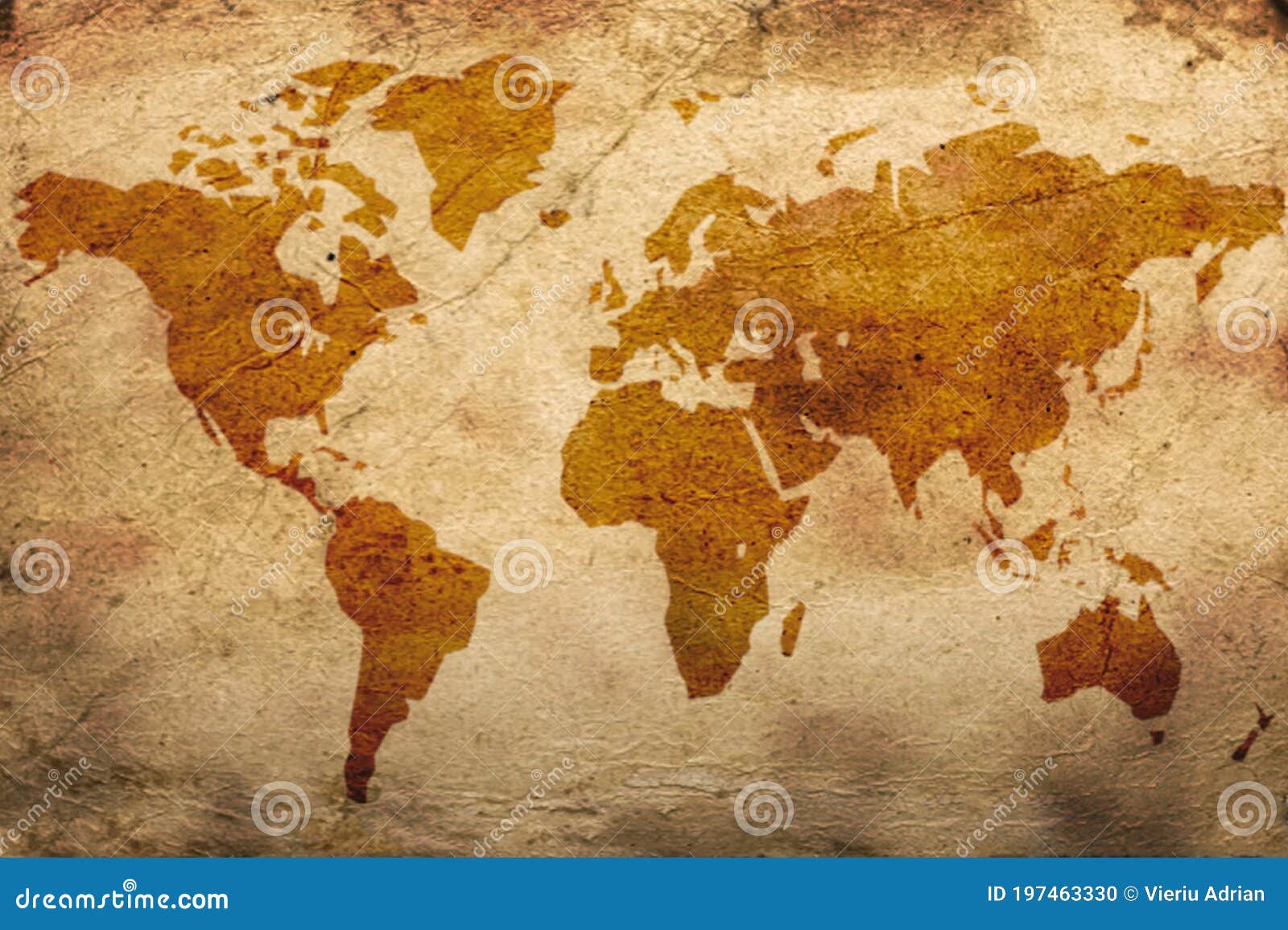 Old World Map , Brown stock photo. Image of internet - 197463330