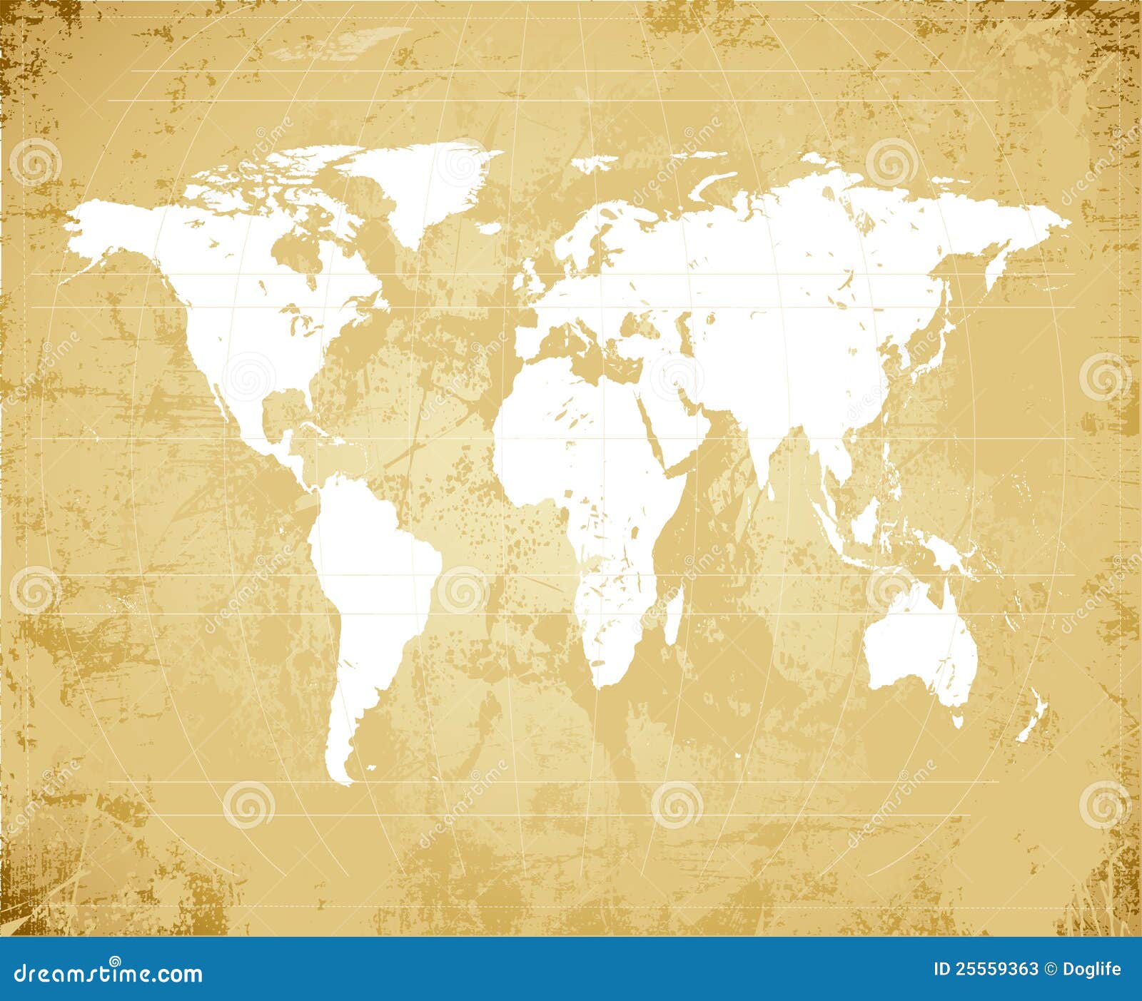 Old World Map grunge stock vector. Illustration of material - 25559363