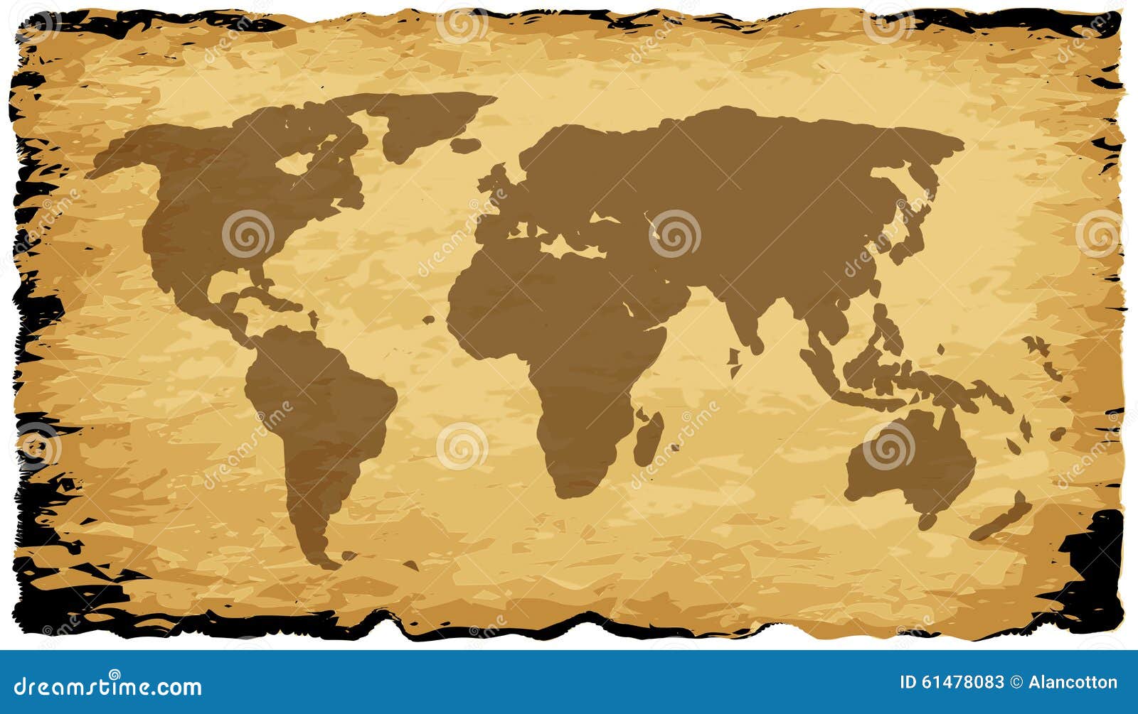 Parchment World Map Royalty-Free Stock Image | CartoonDealer.com #4574152