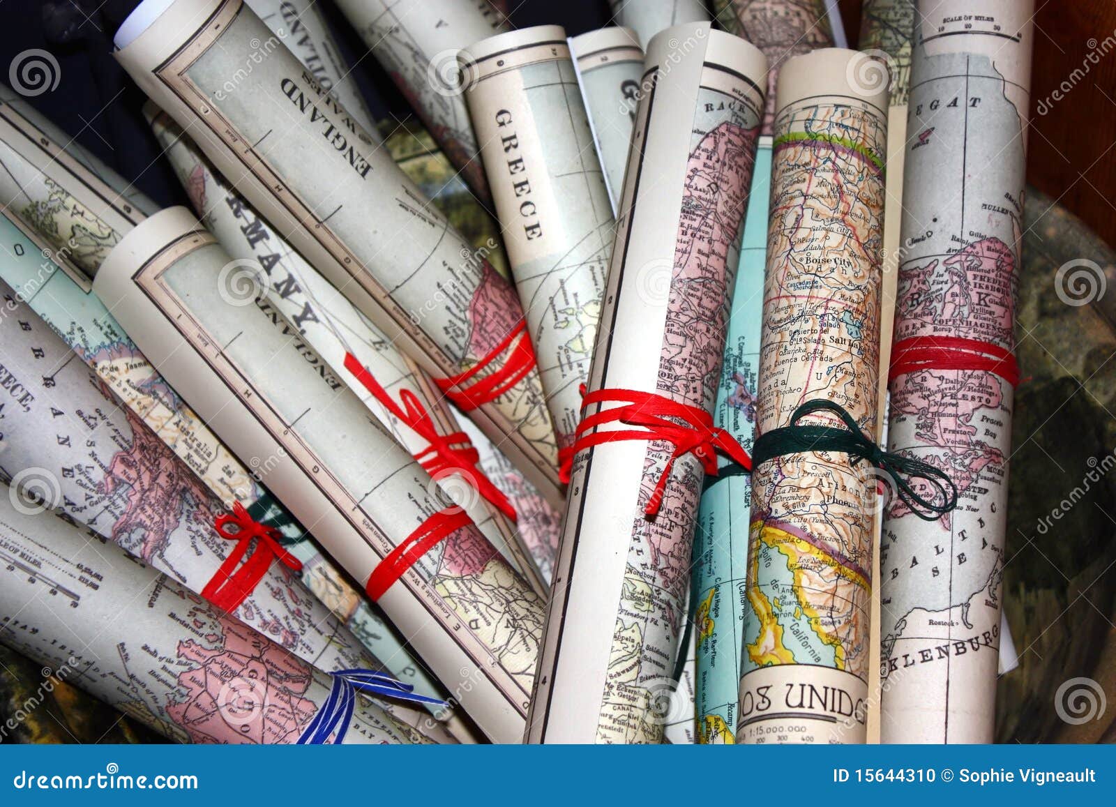 Old world maps stock photo. Image of background, ribbons - 15644310