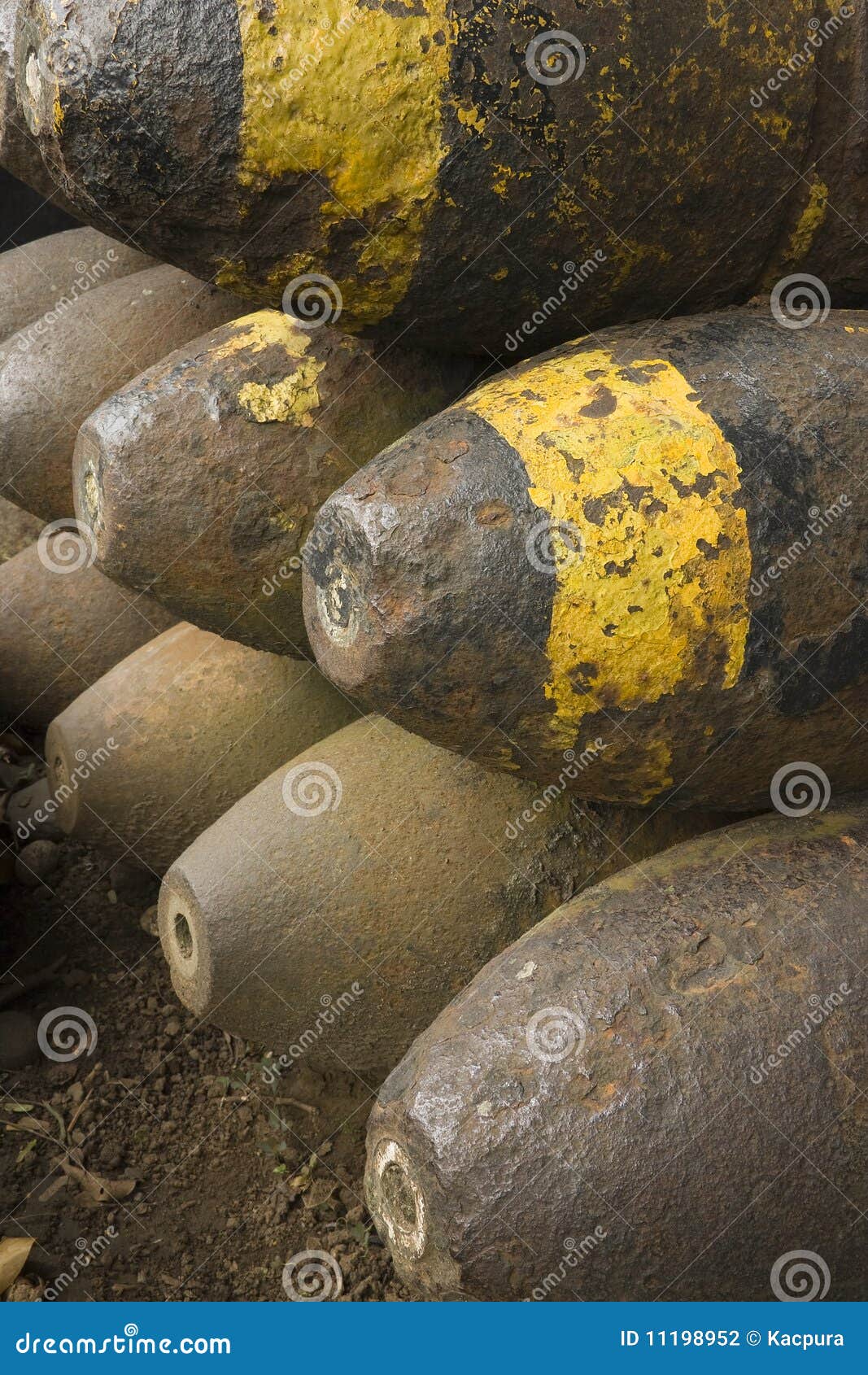 Old World War II Munitions stock photo. Image of shells - 11198952
