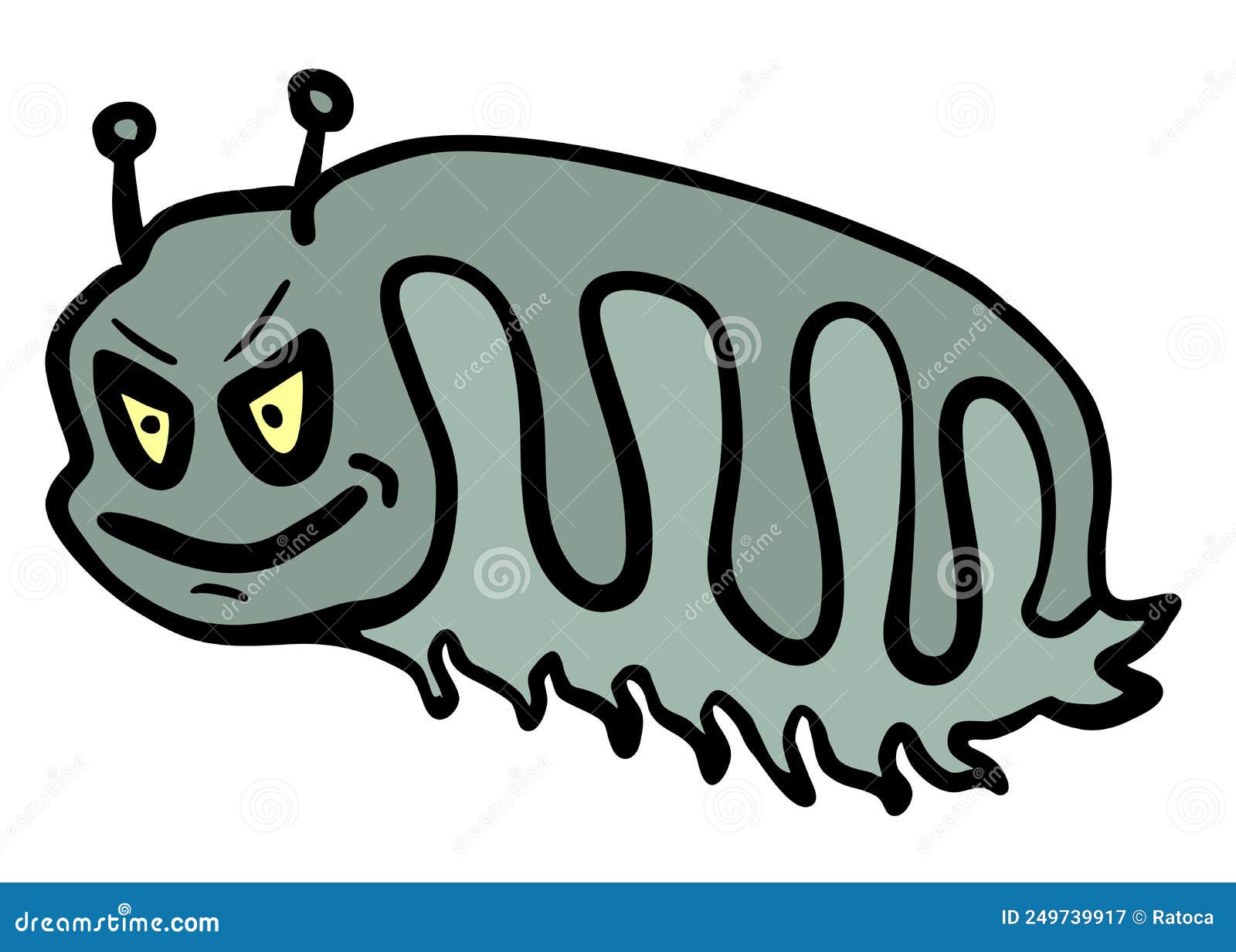 Old worm stock vector. Illustration of worm, angry, invasive - 249739917