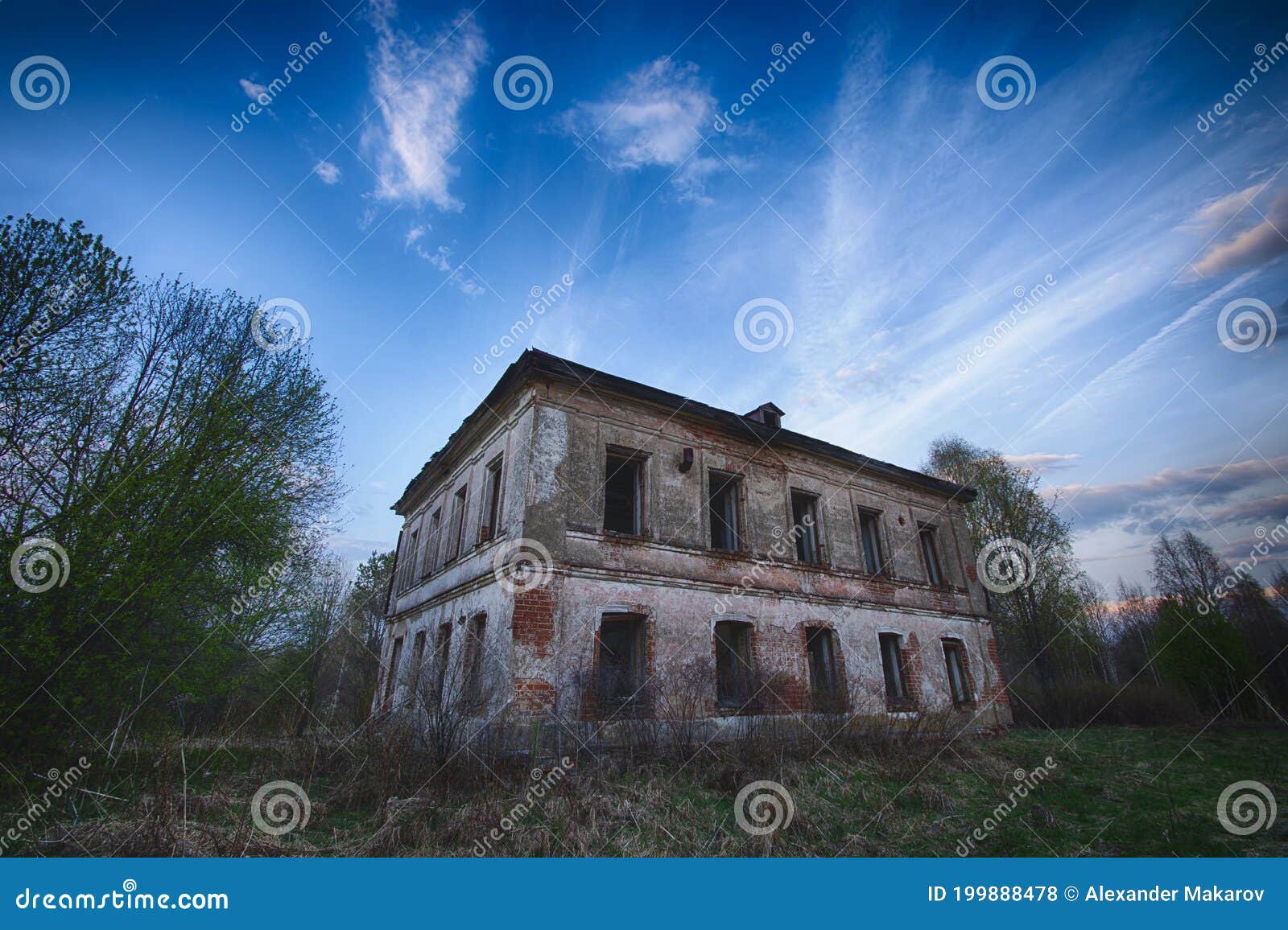Abandoned Collapsing Room In A Wooden House Royalty-Free Stock ...