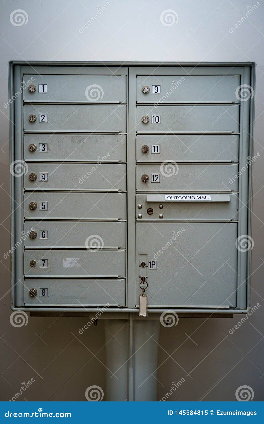 Old Worn Apartment Mailboxes Stock Image - Image of post, postal: 145584815