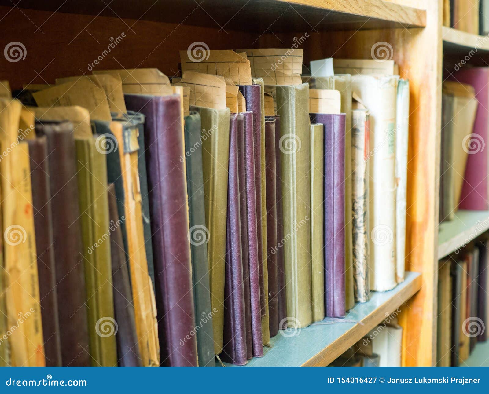 Old Books in the Old Library Stock Image - Image of antique, clean ...