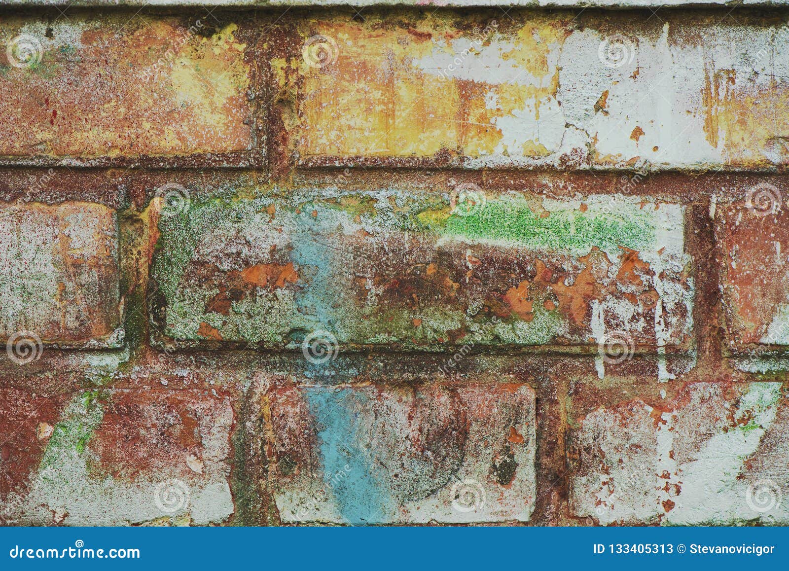 Old worn brick wall detail stock image. Image of background - 133405313
