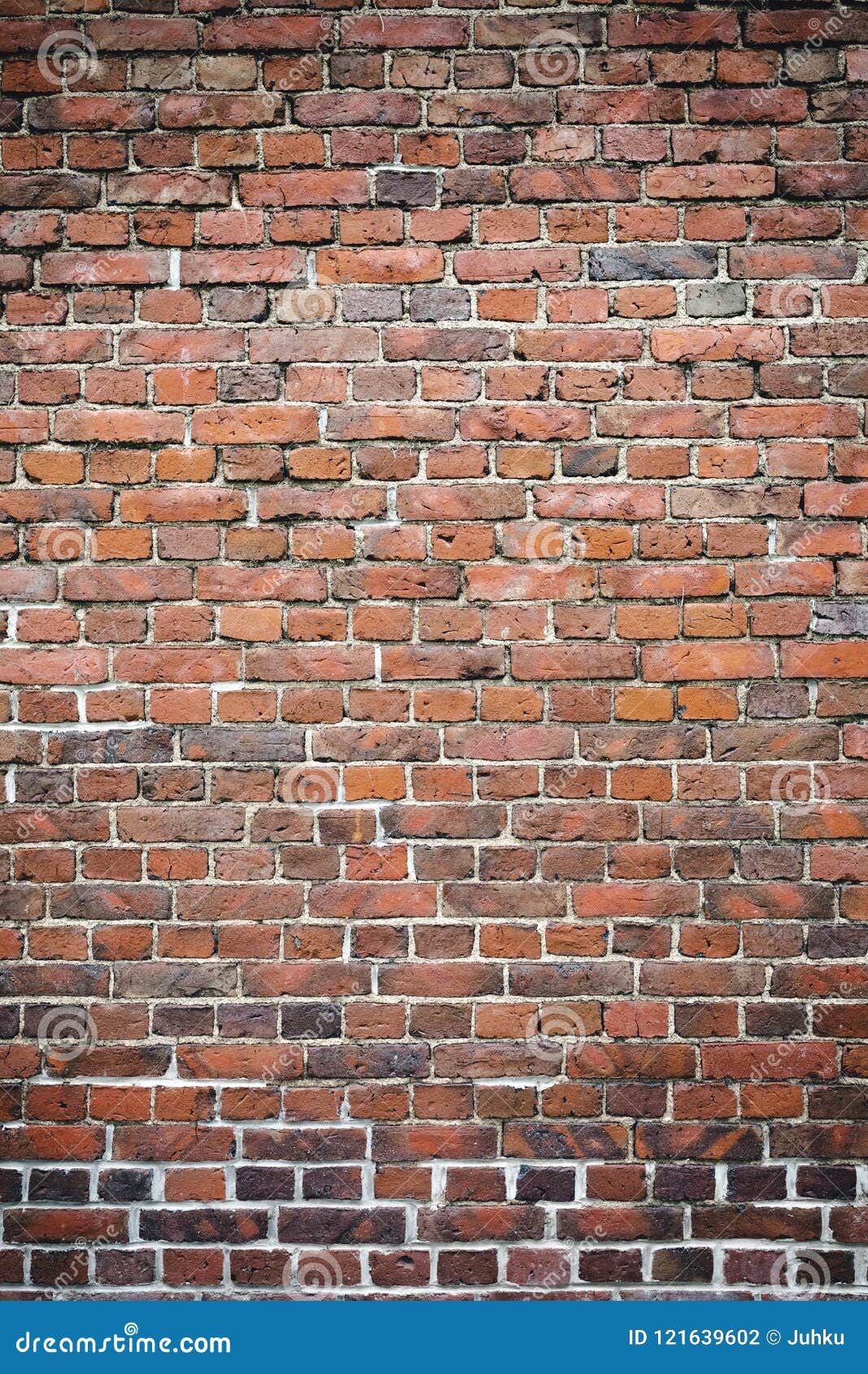 Old worn brick wall stock photo. Image of facade, cracked - 121639602