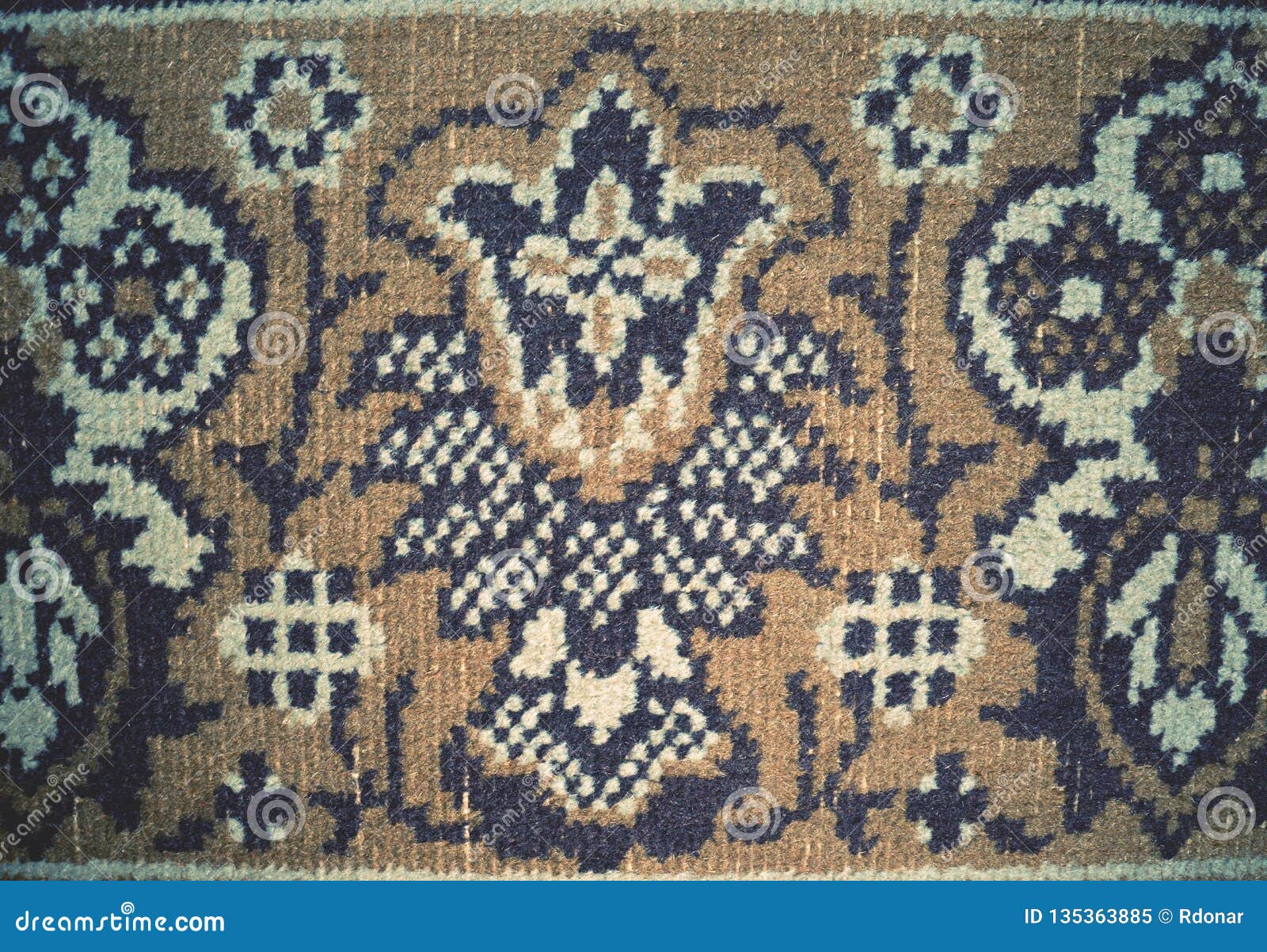 Old Worn Carpet in Detail. Weaving Texture Stock Image - Image of ...