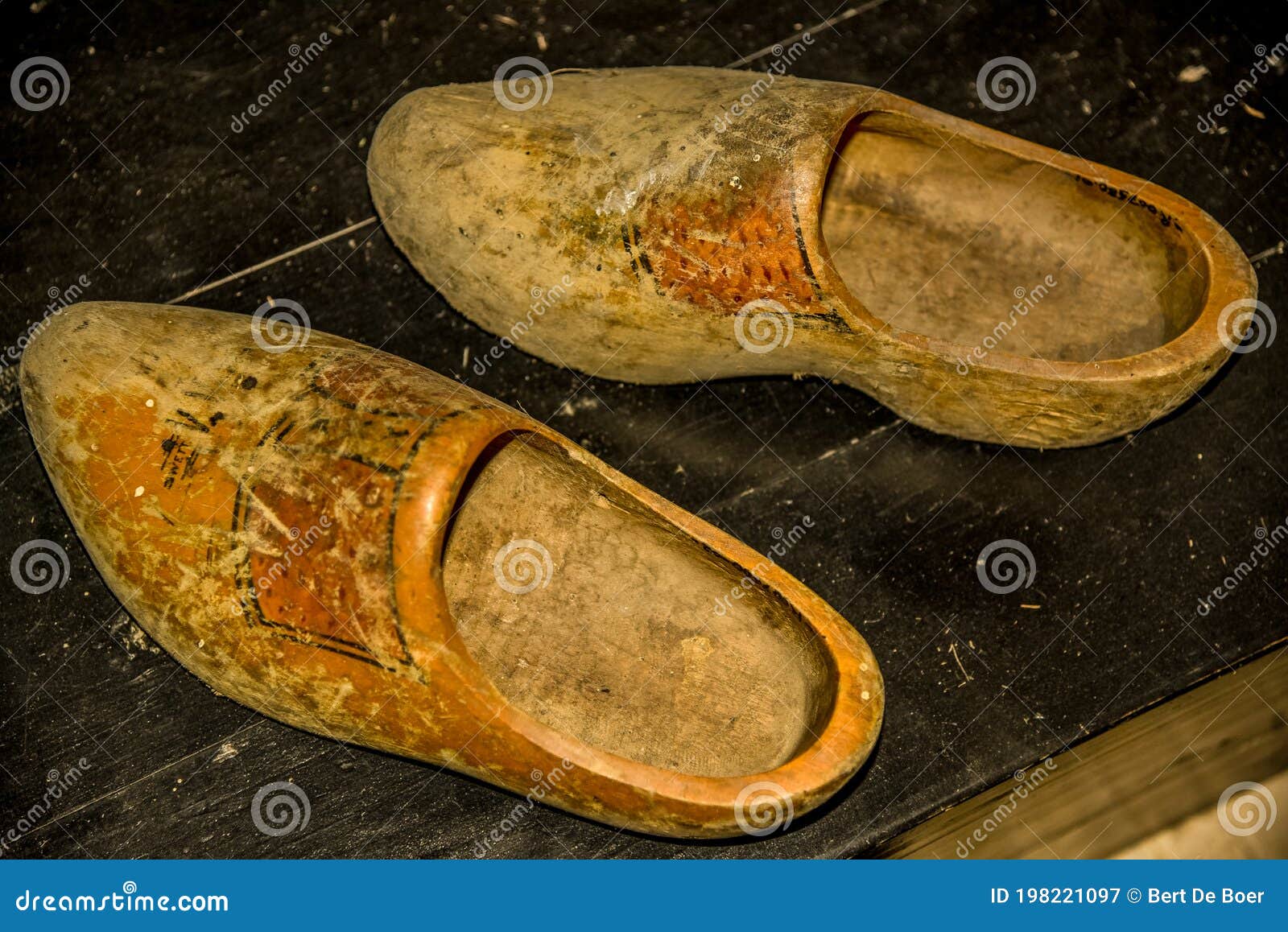 Old Worn Clogs of a Farm Worker Editorial Photography - Image of ...