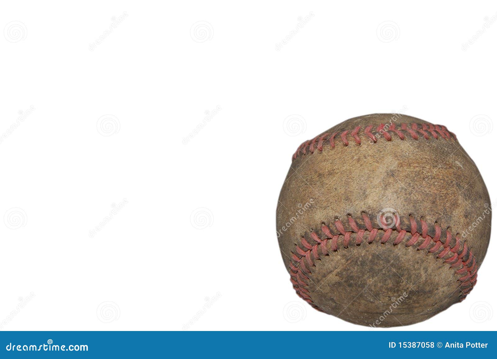 Old Worn Out Baseball stock photo. Image of worn, american - 15387058