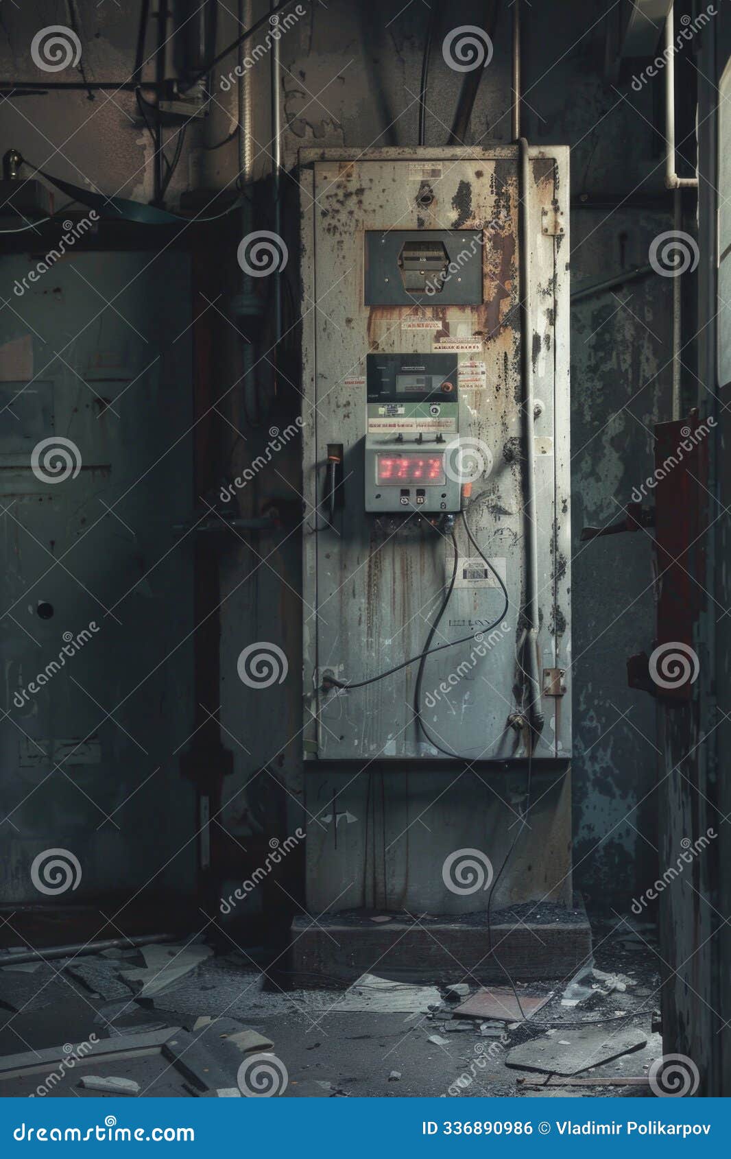Old and Worn Out Electrical Panel in a Run-down Building Stock Photo ...