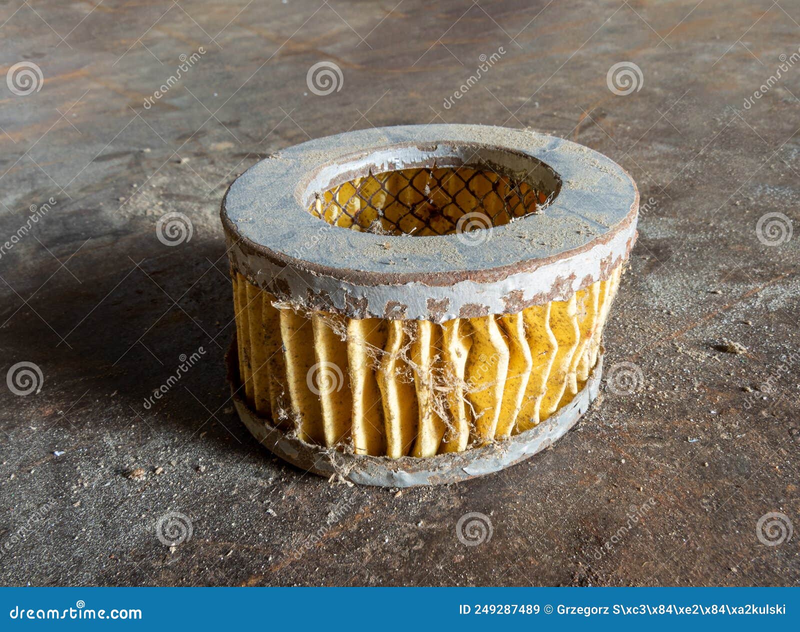 Old worn out fuel filter stock image. Image of rusty - 249287489