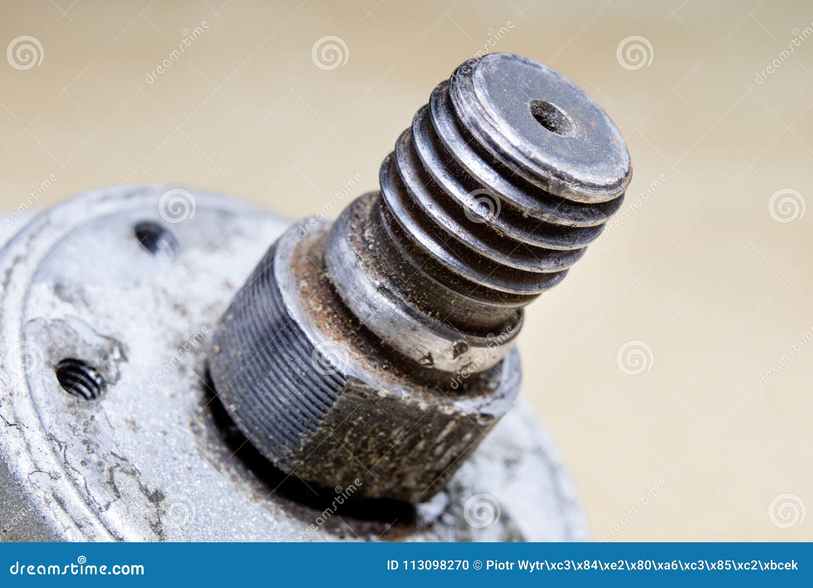 Old Worn Out Gears in an Angular Gear. Mechanical Accessories De Stock ...
