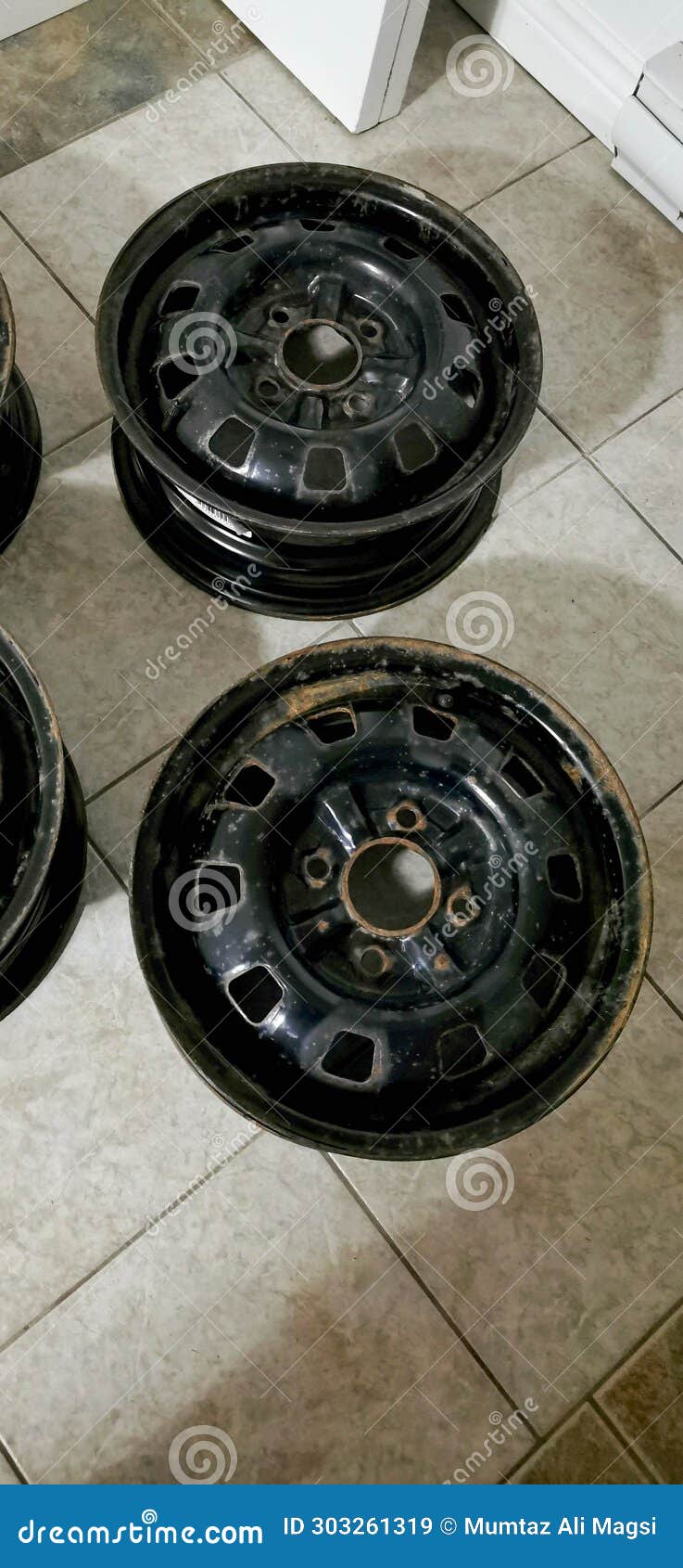 Old worn out truck rims stock image. Image of truck - 303261319