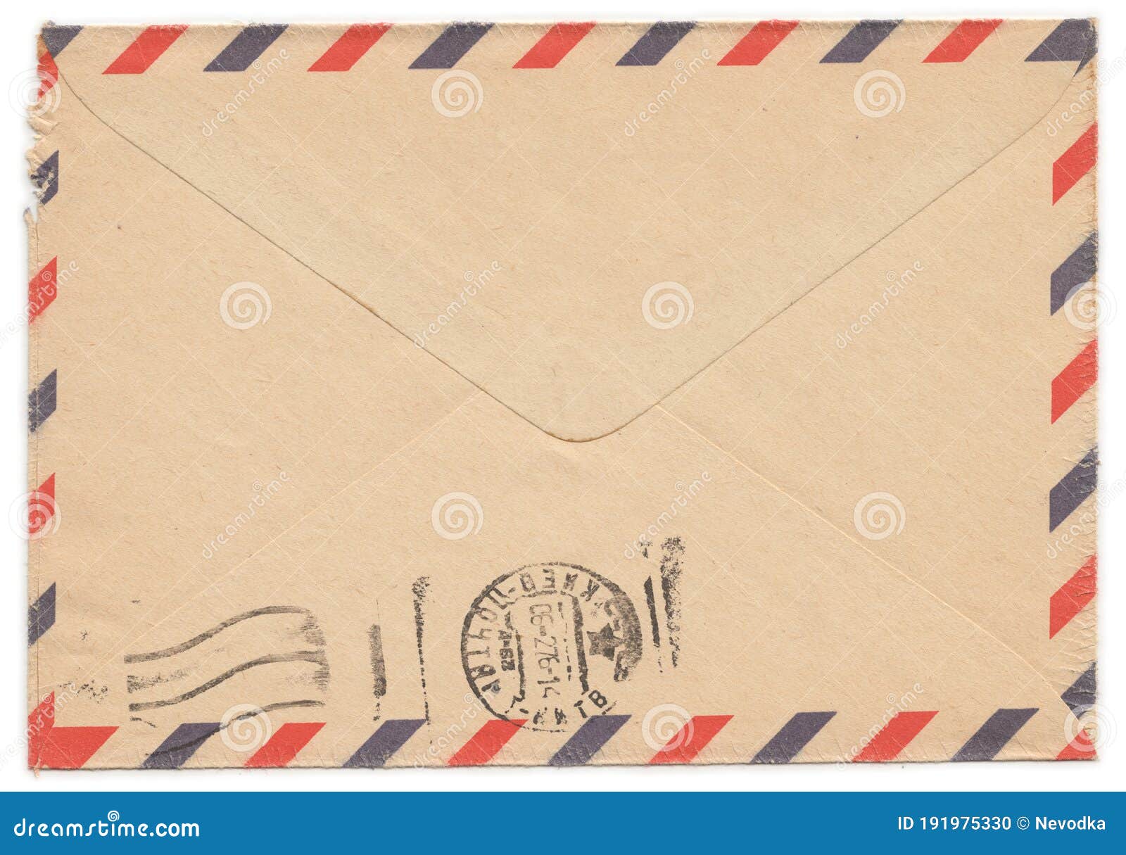 Old Worn Paper Envelope Isolated Editorial Image - Image of aged ...