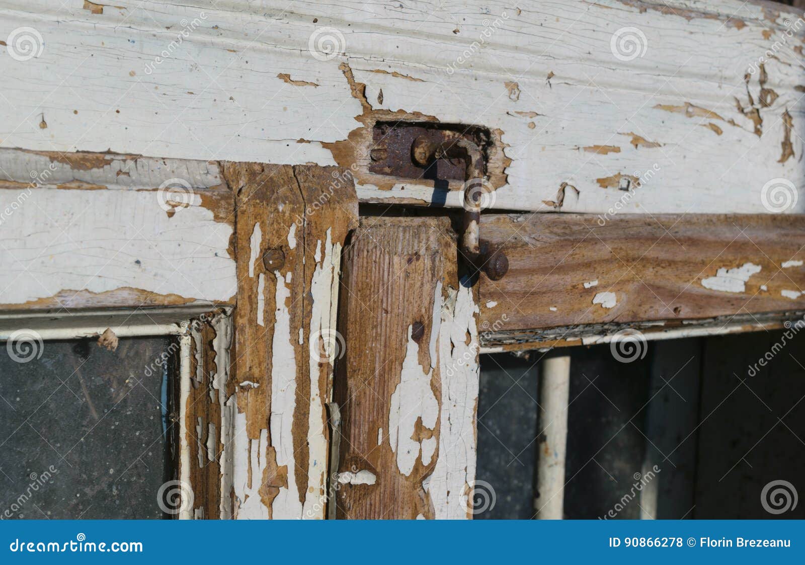 Old Worn Ruined Window Detail Stock Photo - Image of detail, peeling ...