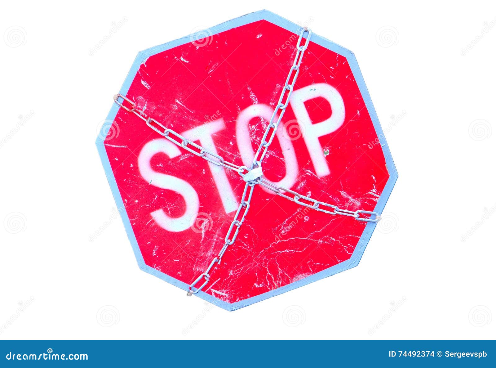 Old and worn stop sign stock photo. Image of highway - 74492374
