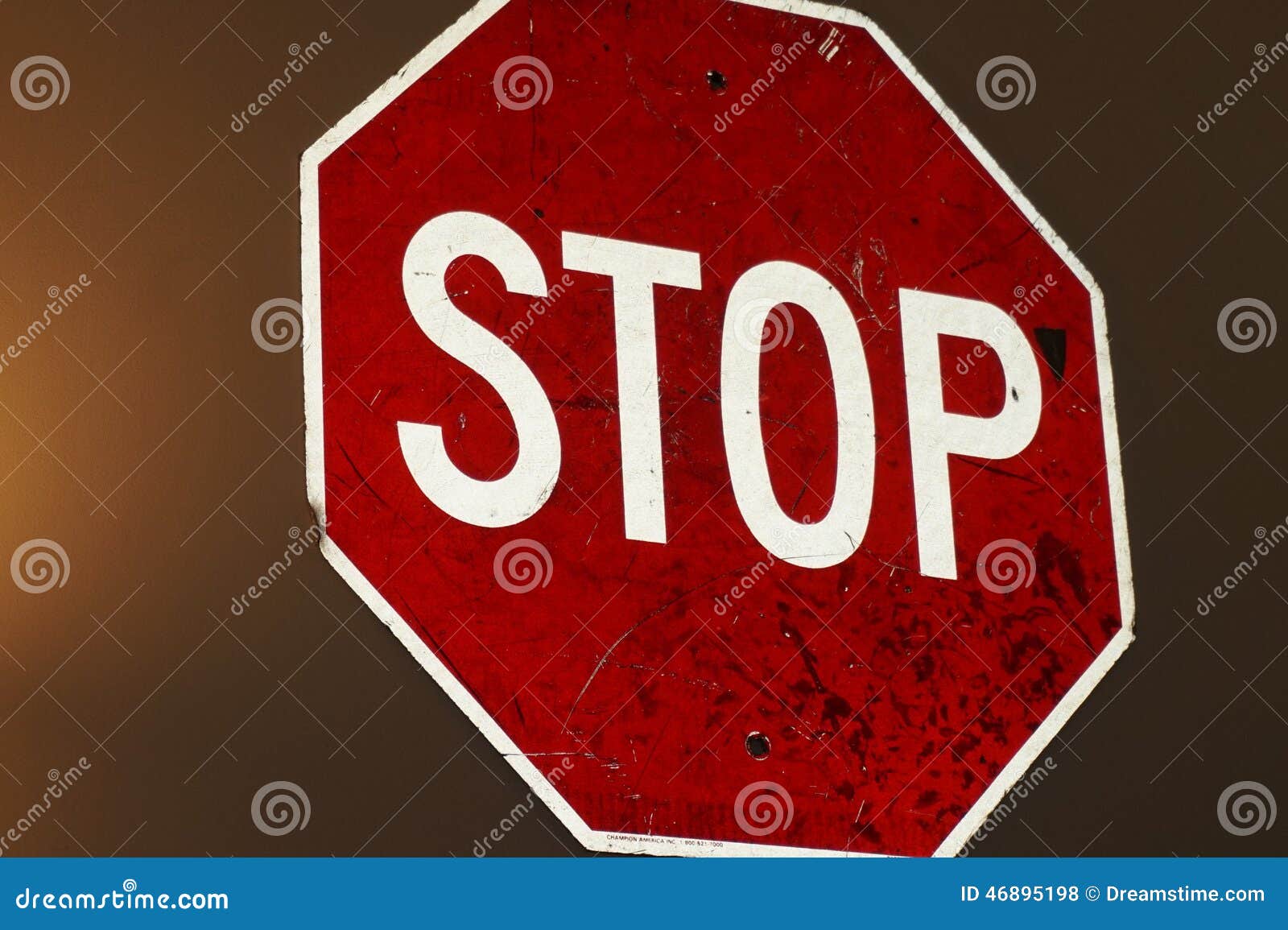 Worn Stop Sign Isolated On White Background Royalty-Free Stock Photo ...