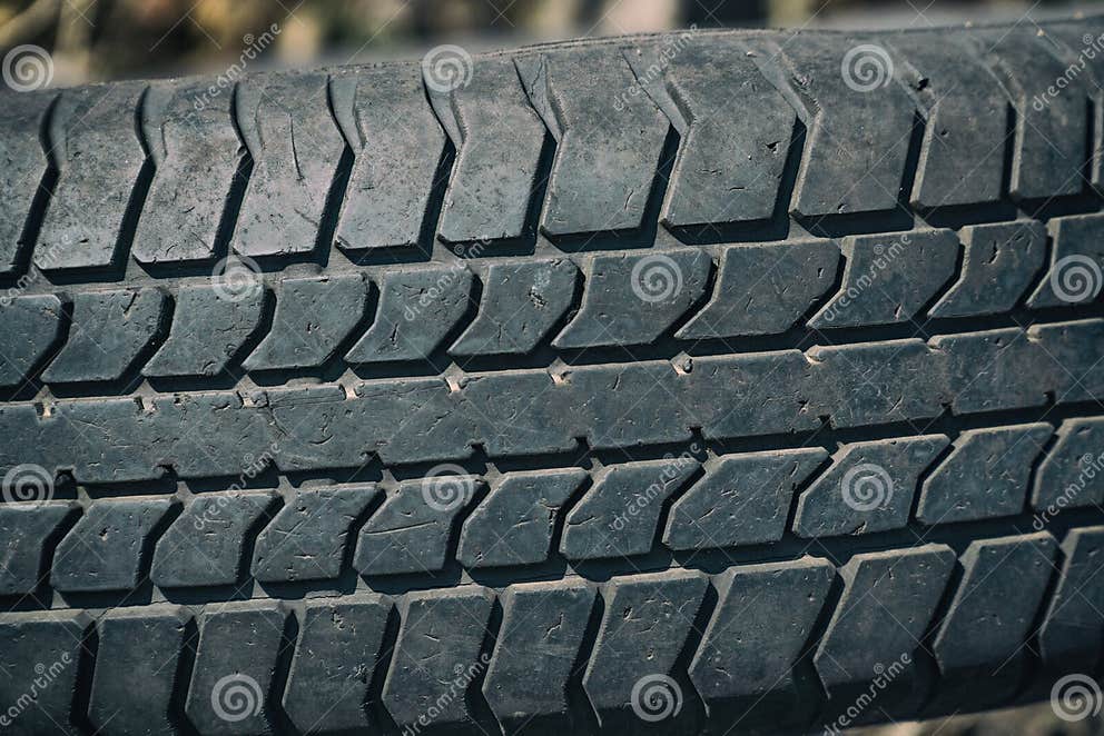 Old Worn Tire with a Worn Tread Stock Image - Image of exchange ...