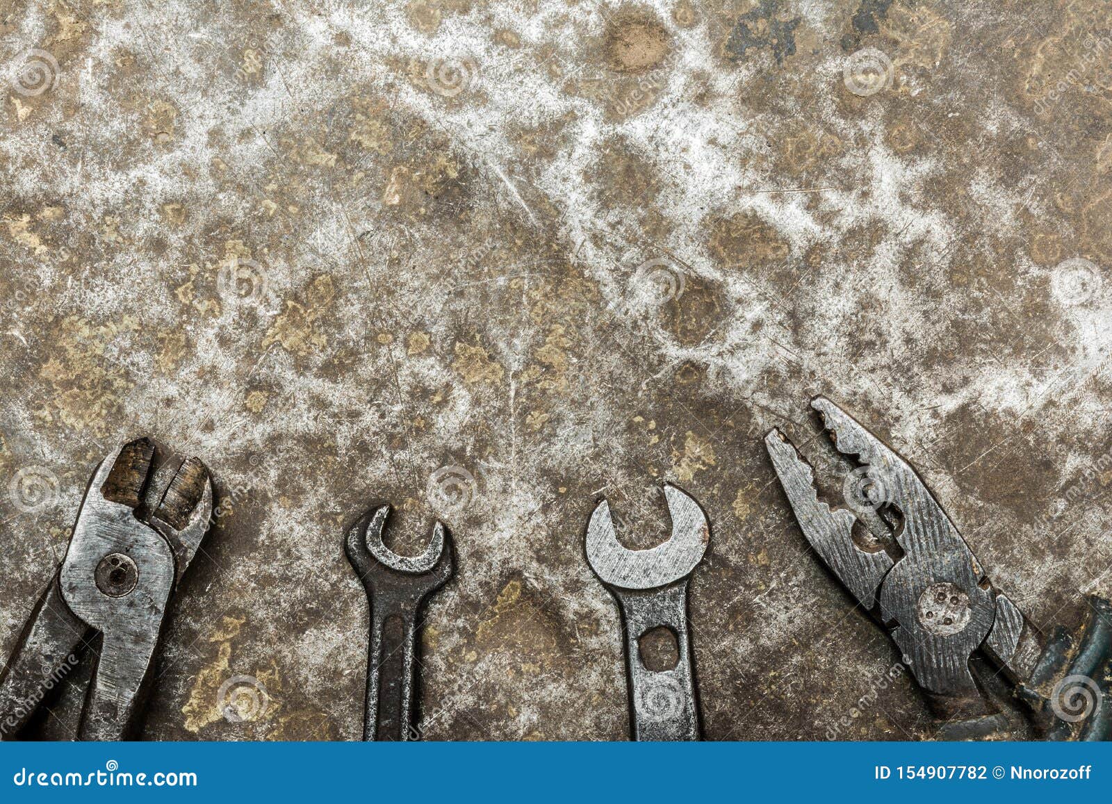 Worn Tool For Laying Tiles Royalty-Free Stock Photography ...