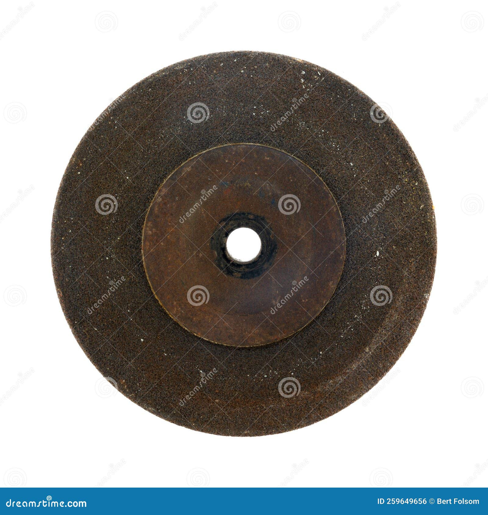 Old Worn and Used Grinding Wheel on a White Background Stock Photo ...
