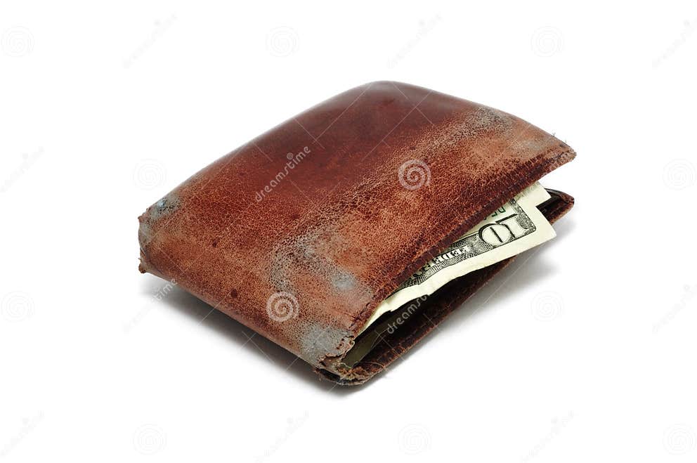 Old Worn Wallet stock image. Image of wallet, finance - 12390701