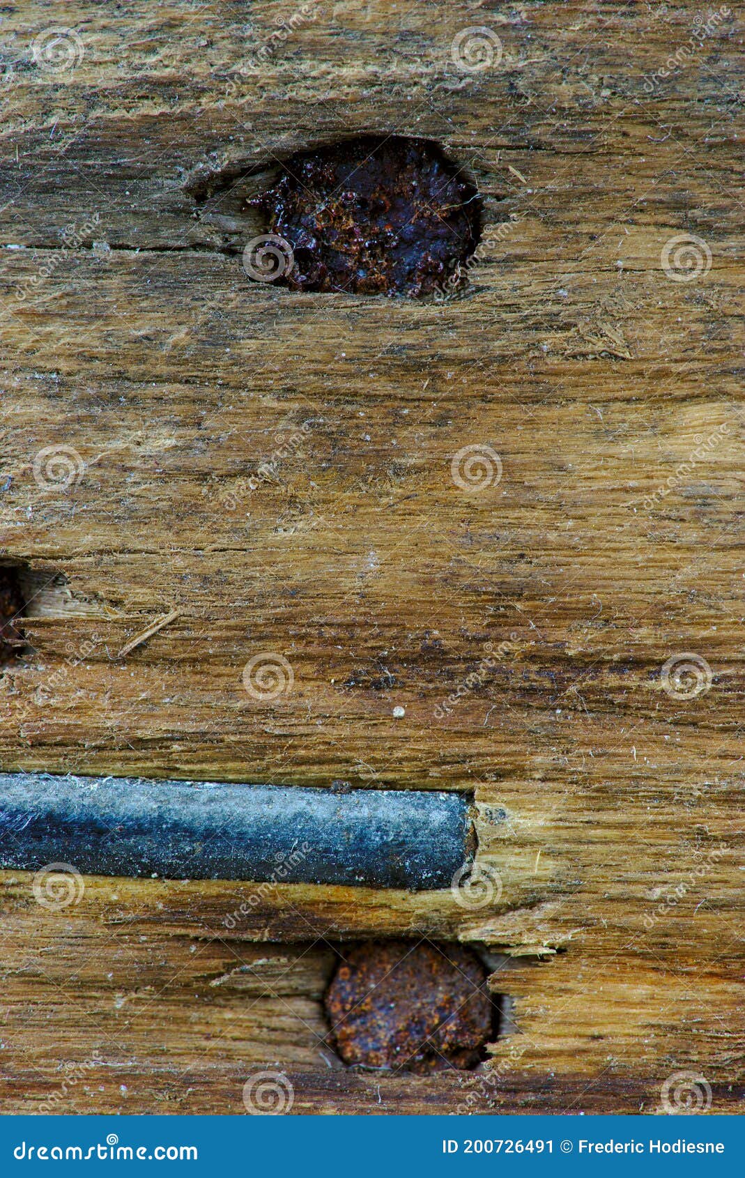 Old worn wood texture stock image. Image of brown, metal - 200726491