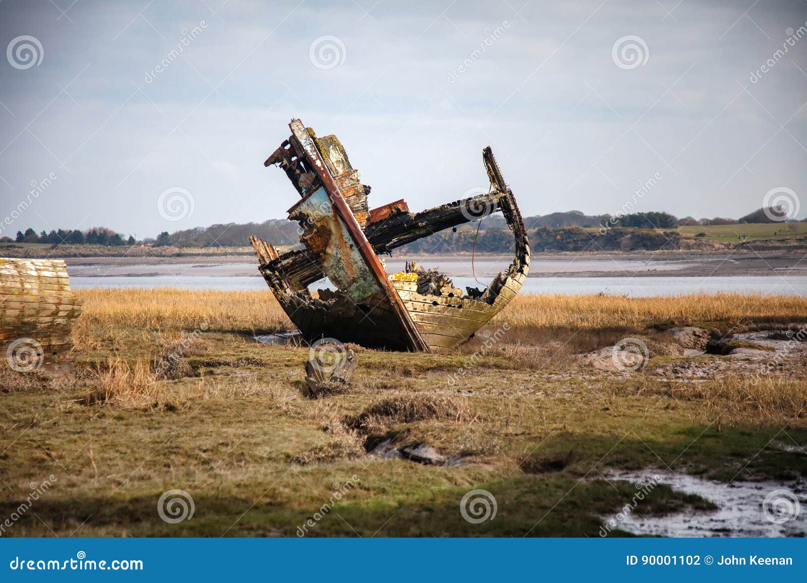 Old wreck stock photo. Image of beach, fleetwood, nautical - 90001102