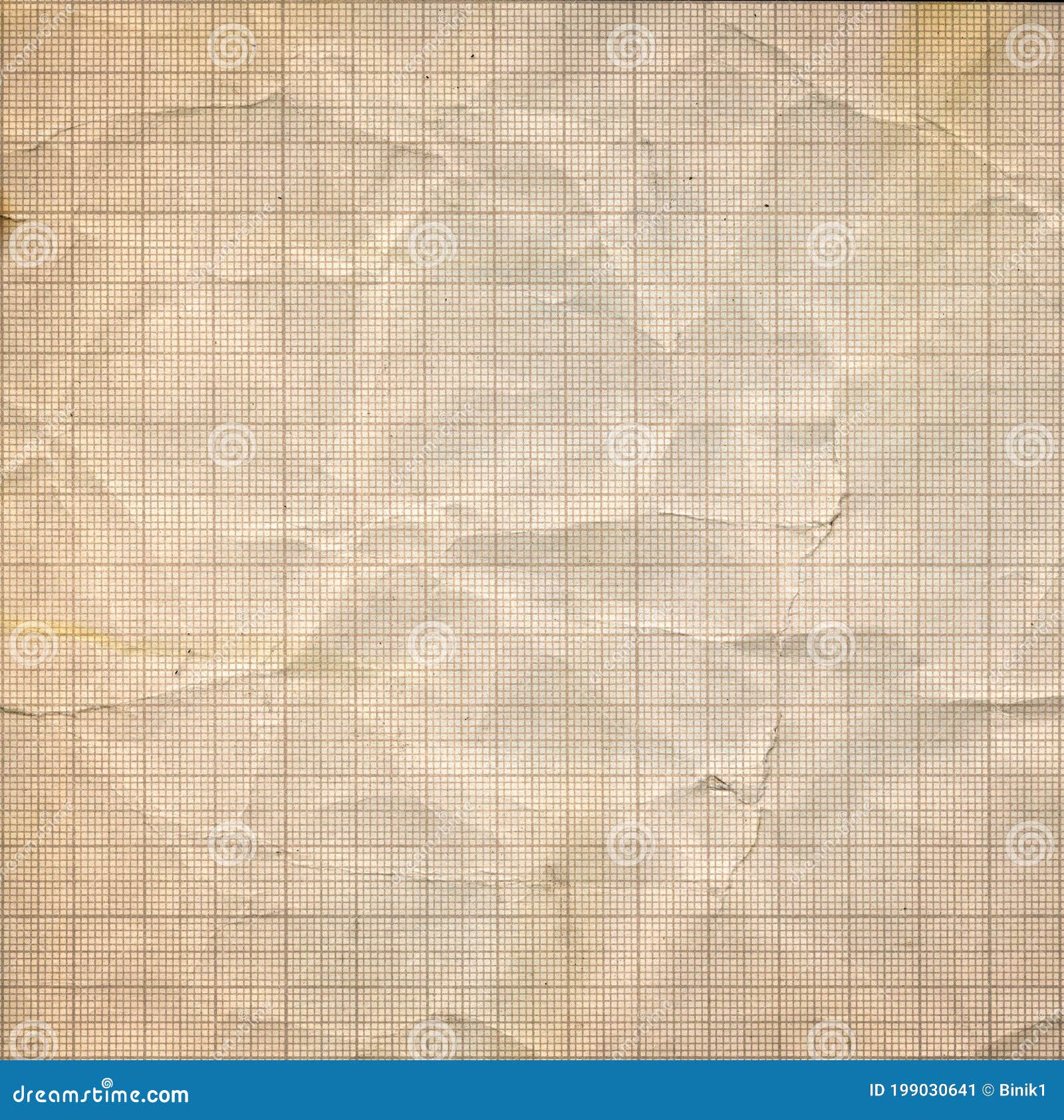 Old Wrinkled Grid Scale Paper Sheet Background Royalty-Free Stock ...
