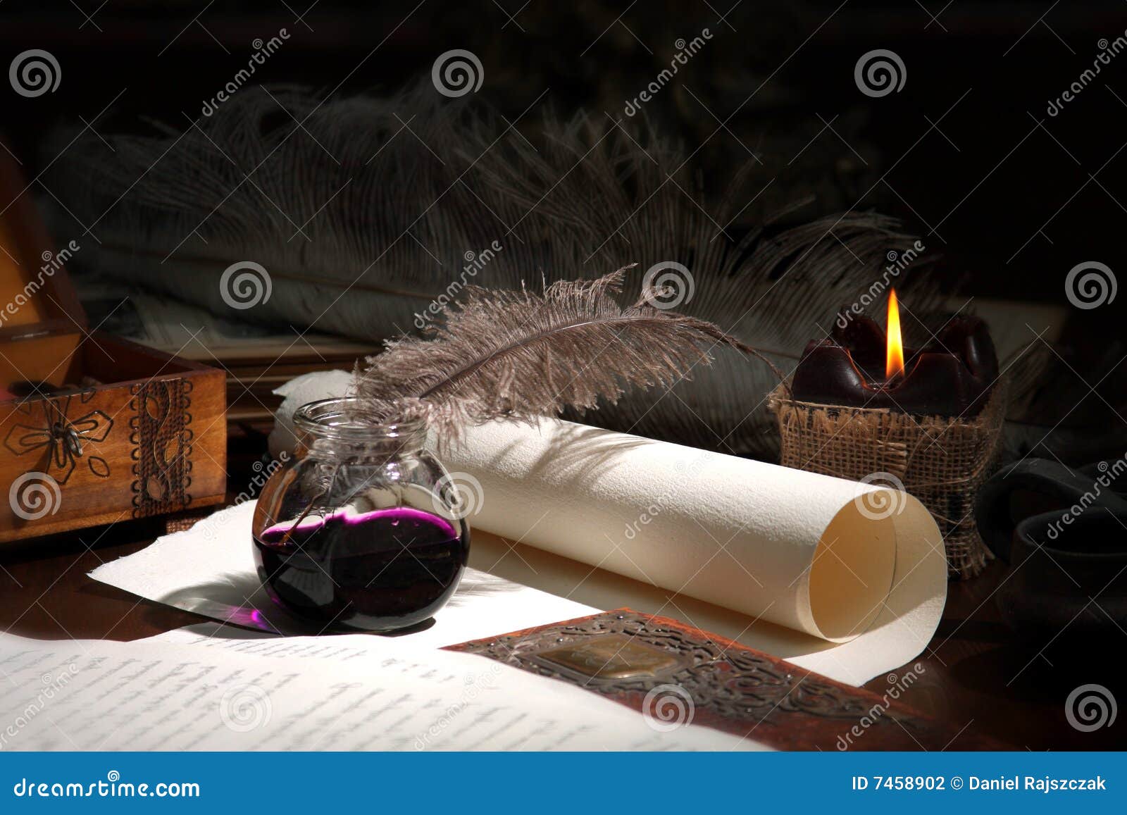 The old writer stock photo. Image of history, retro, paper - 7458902