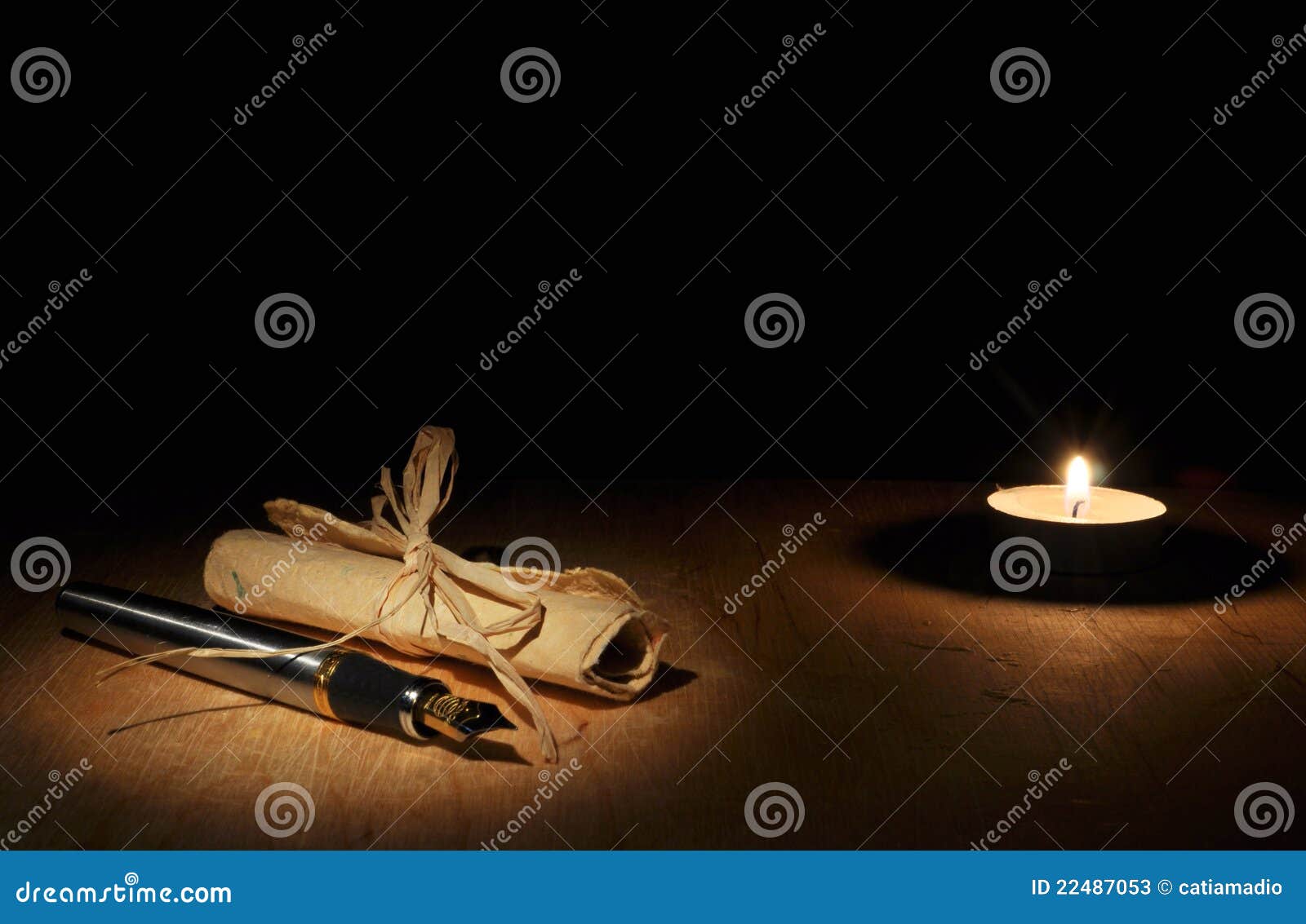 Old writing set stock image. Image of candle, retro, ancient - 22487053