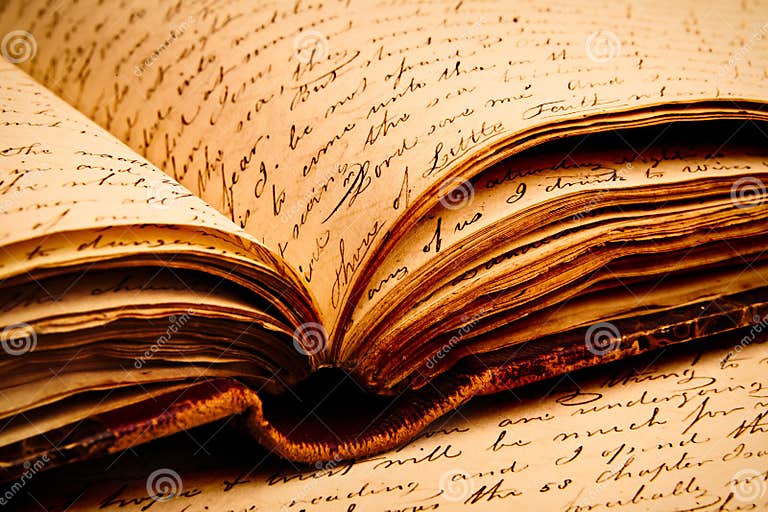 Old Writings stock image. Image of cursive, book, writing - 25230633