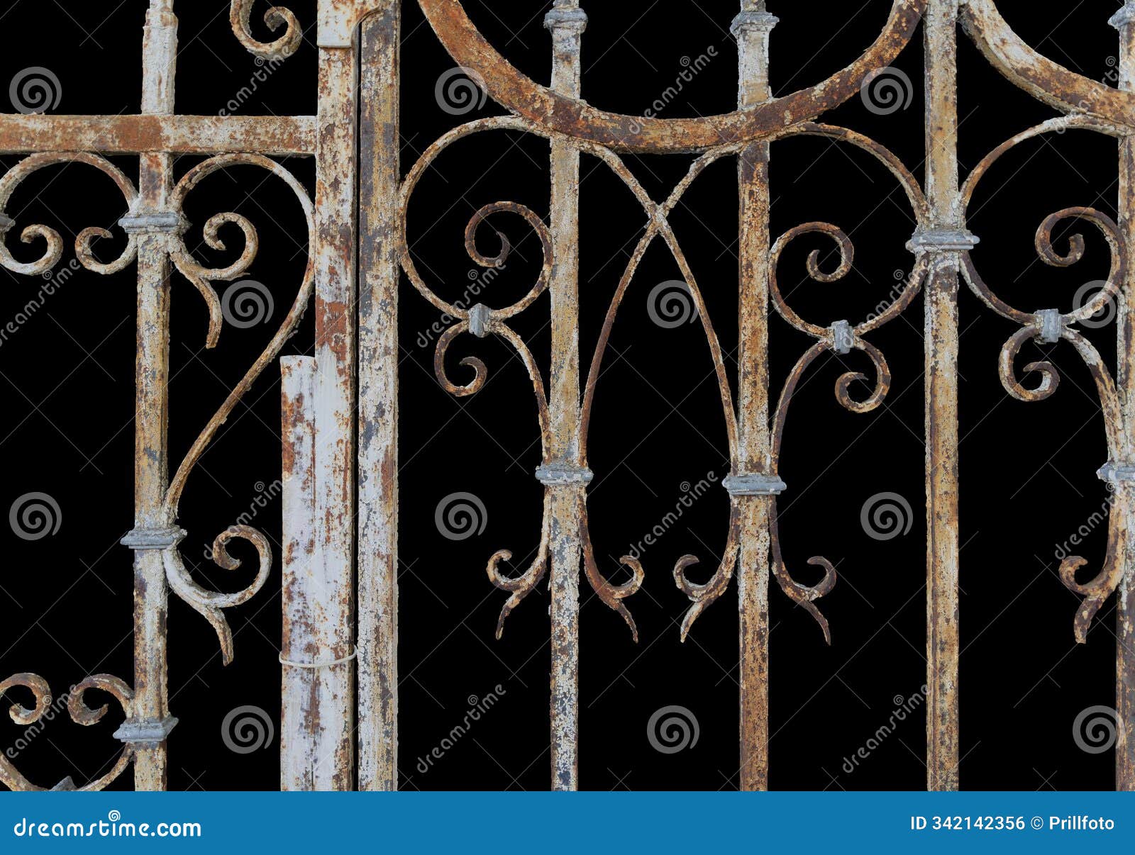 Old wrought iron grating stock photo. Image of malleable - 342142356
