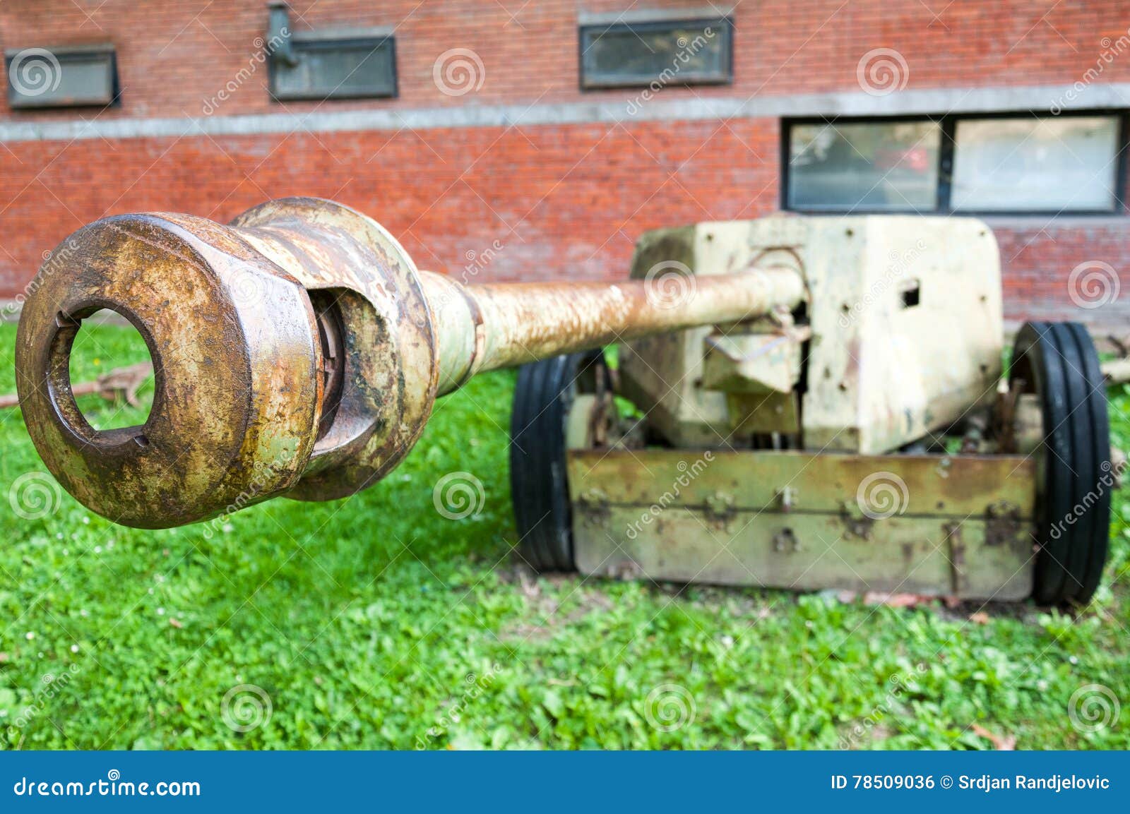 An old WWII canon stock photo. Image of beautiful, armed - 78509036