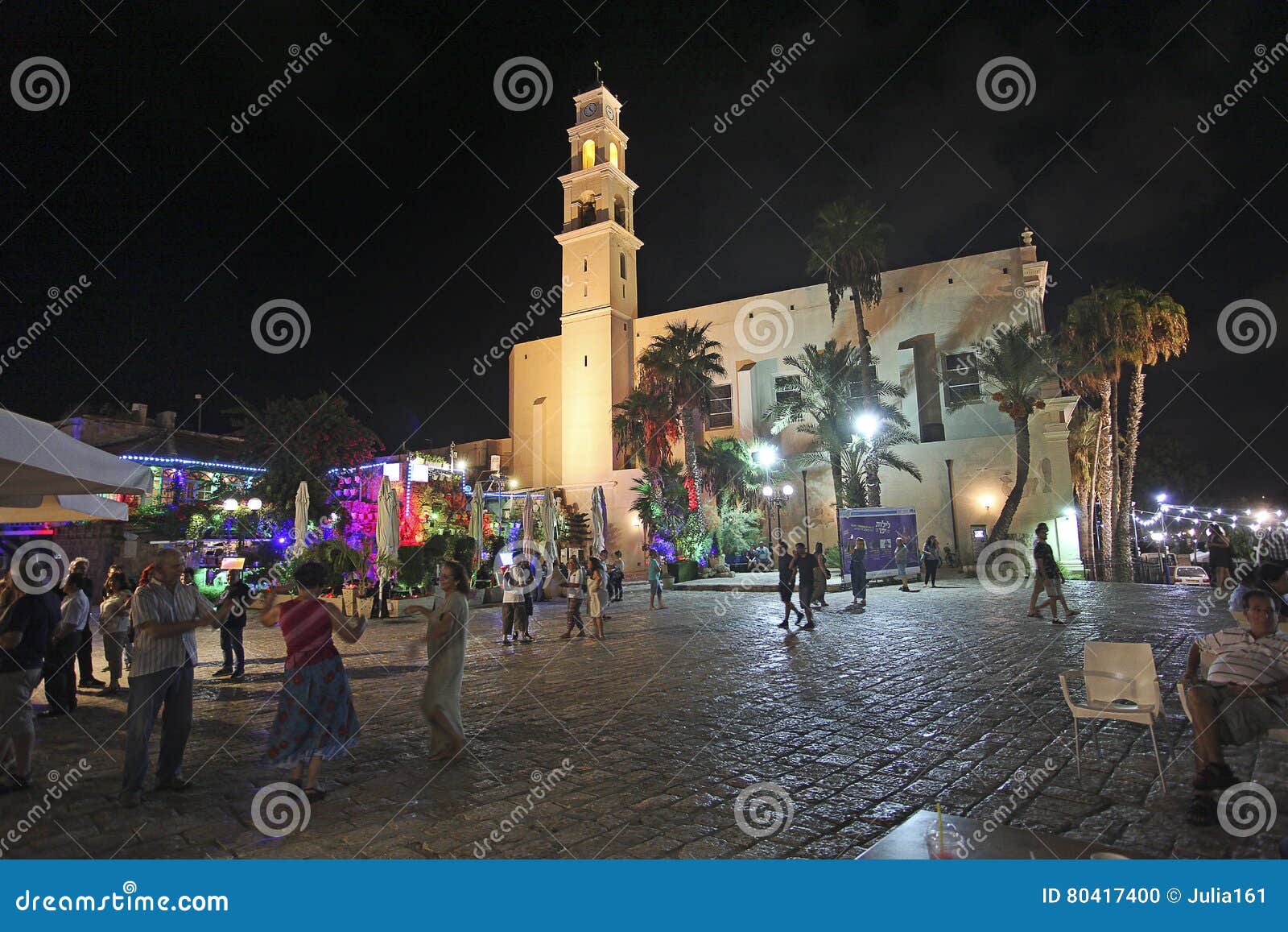 Old Yaffo by night, Israel editorial image. Image of bridge - 80417400