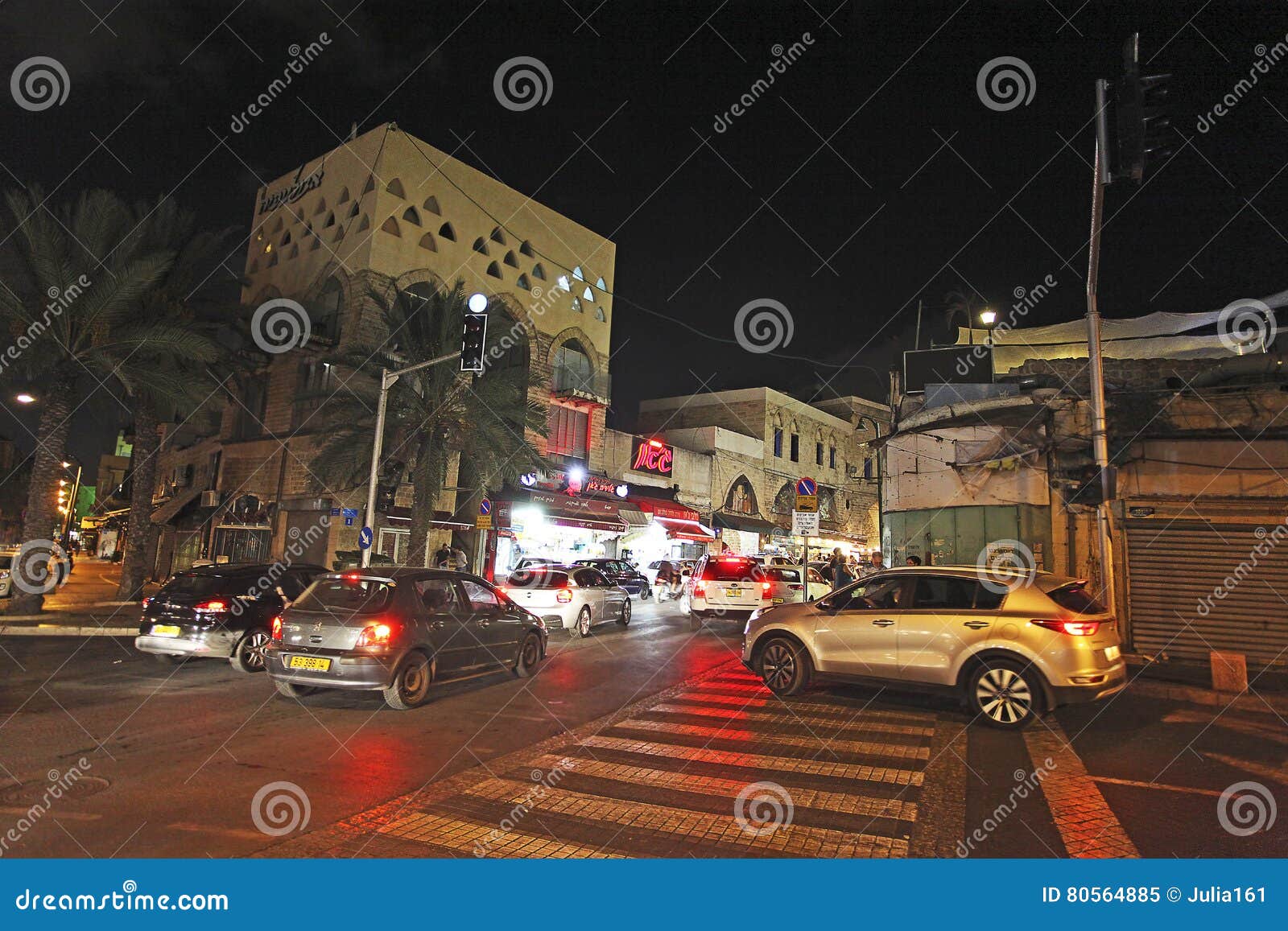 Old Yaffo by night, Israel editorial image. Image of belief - 80564885
