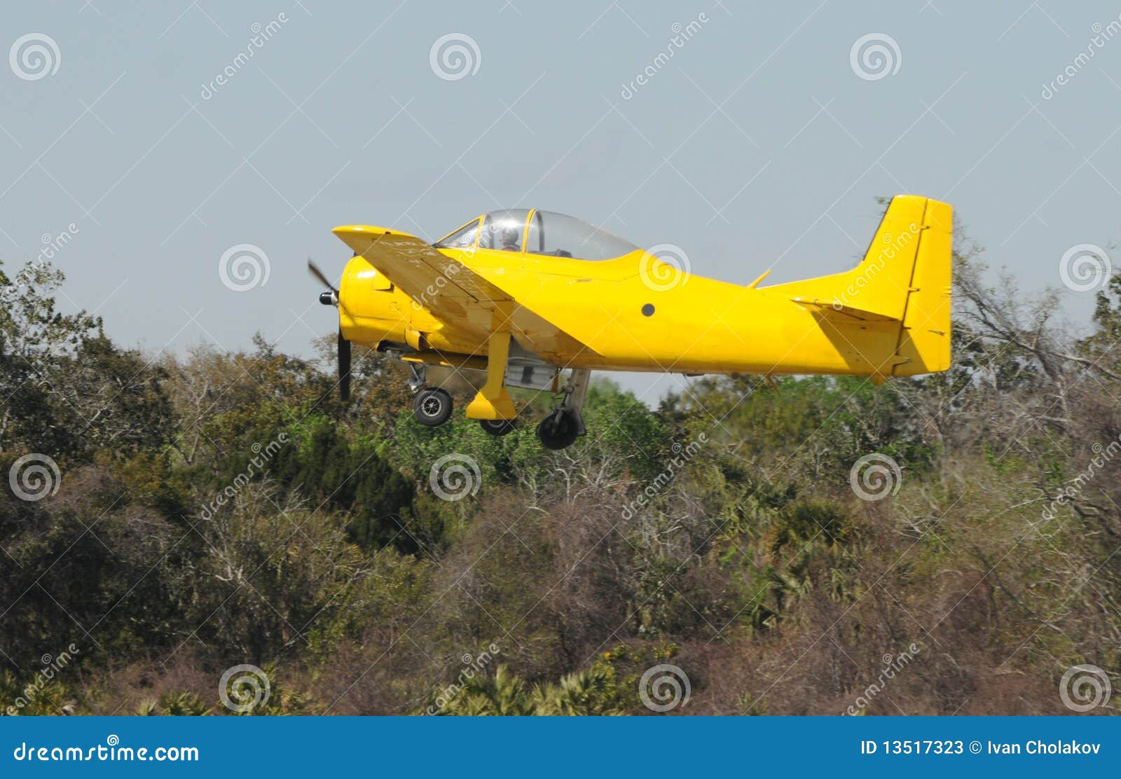 Old yellow airplane stock image. Image of yellow, taking - 13517323