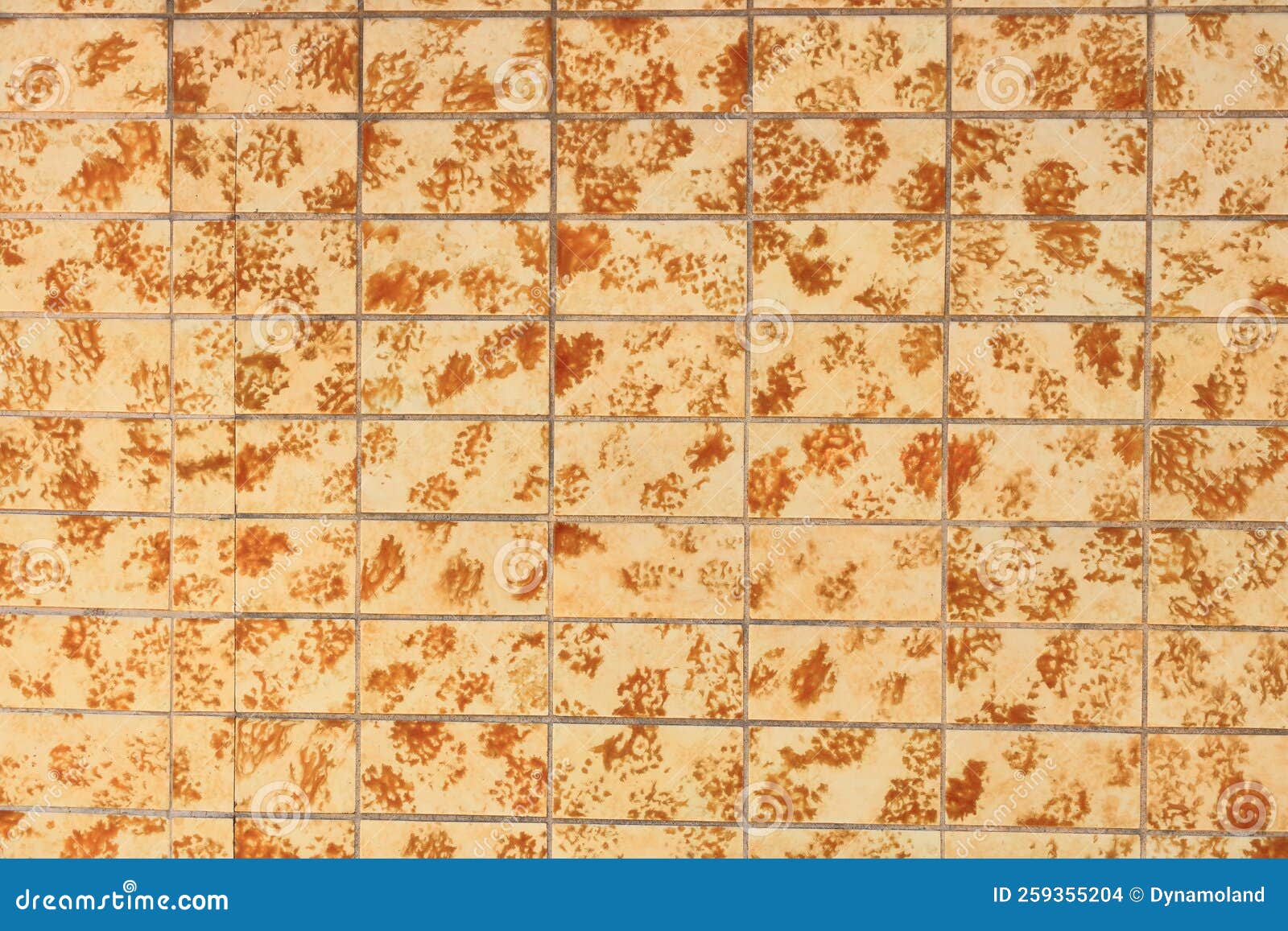Old Yellow Brown Tile Wall Texture Background Stock Photo - Image of ...