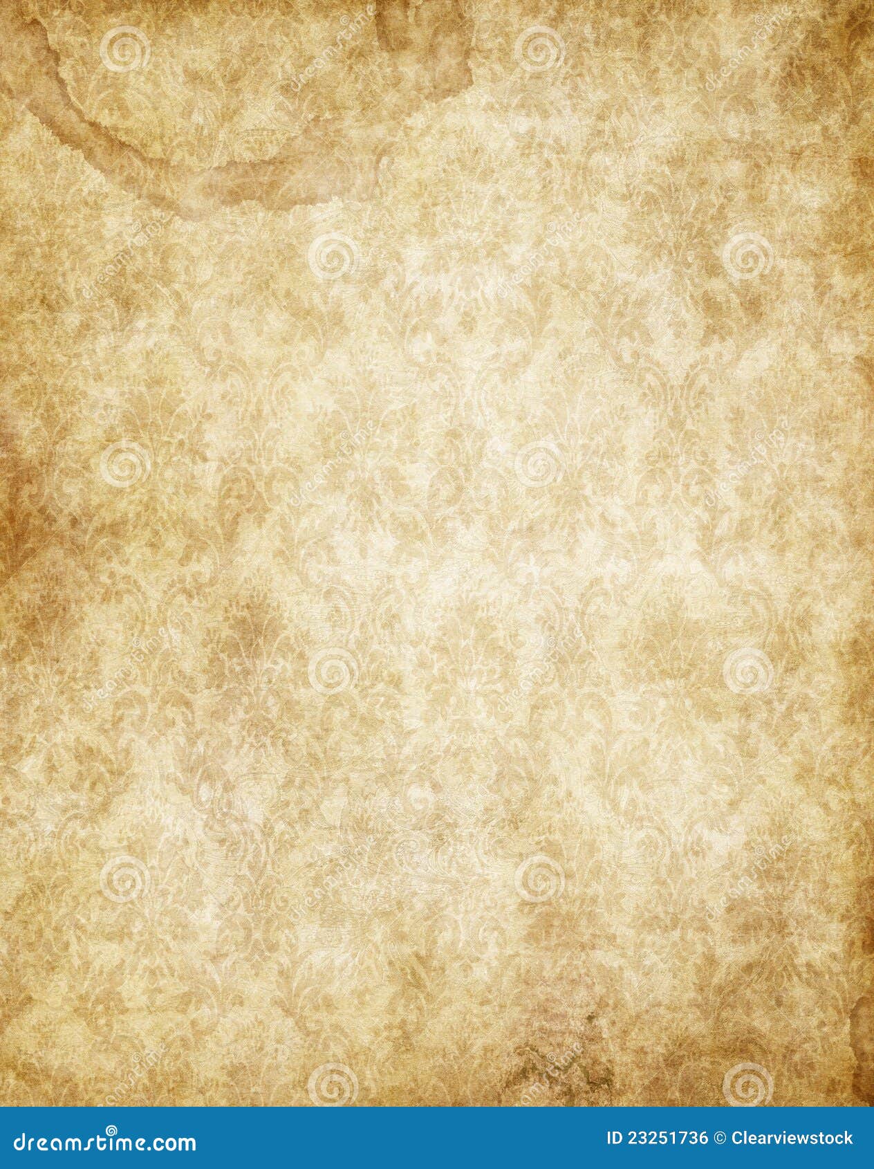 Old Yellow Brown Vintage Parchment Paper Texture Stock Illustration ...