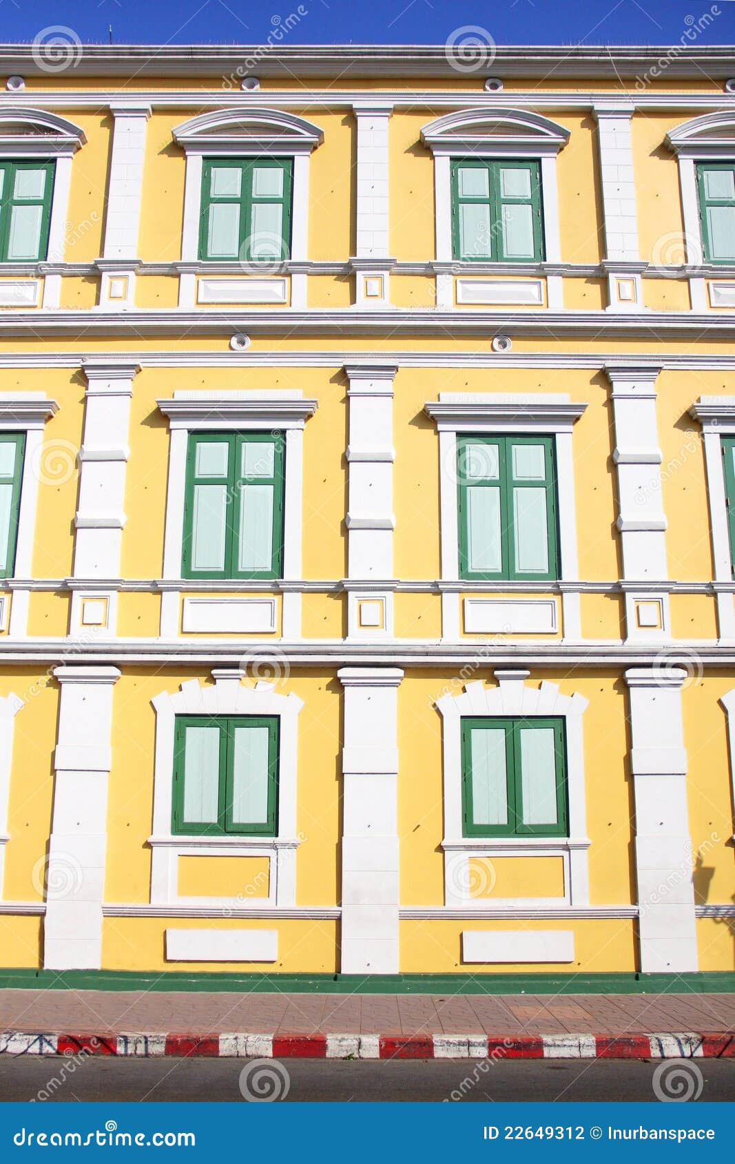 Old yellow building stock photo. Image of outdoor, ancient - 22649312