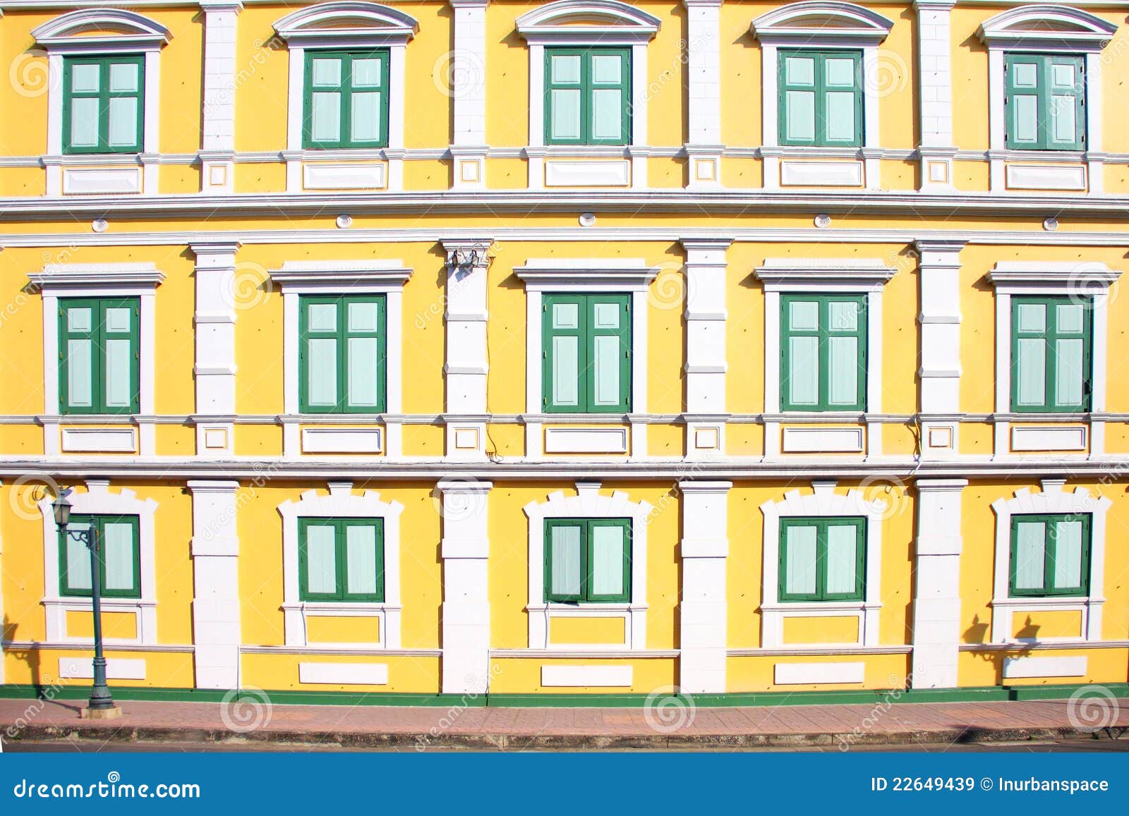 Old yellow building stock image. Image of building, bangkok - 22649439