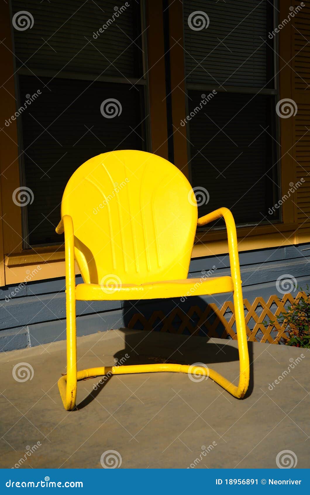 That Old Yellow Chair stock image. Image of isolated - 18956891