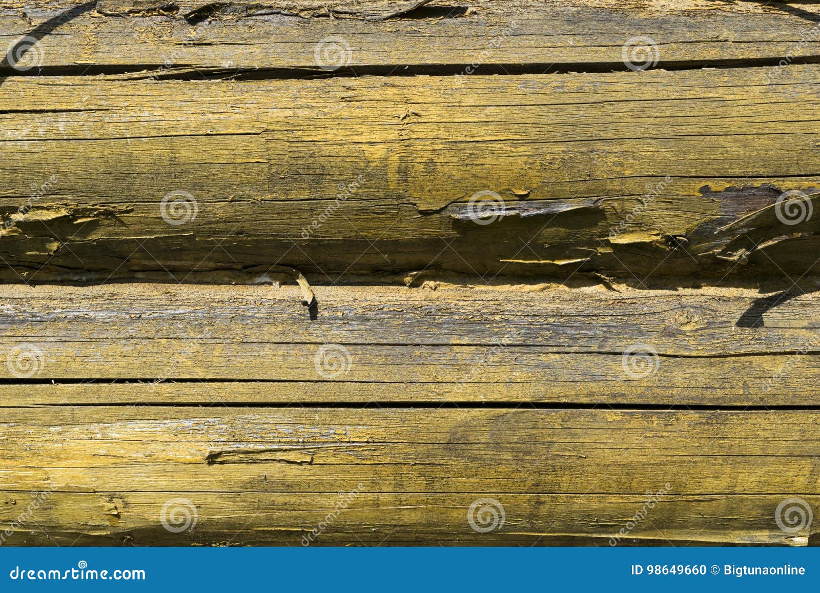 The Old Yellow Colored Wooden Wall Texture. Wood Background Stock Photo ...