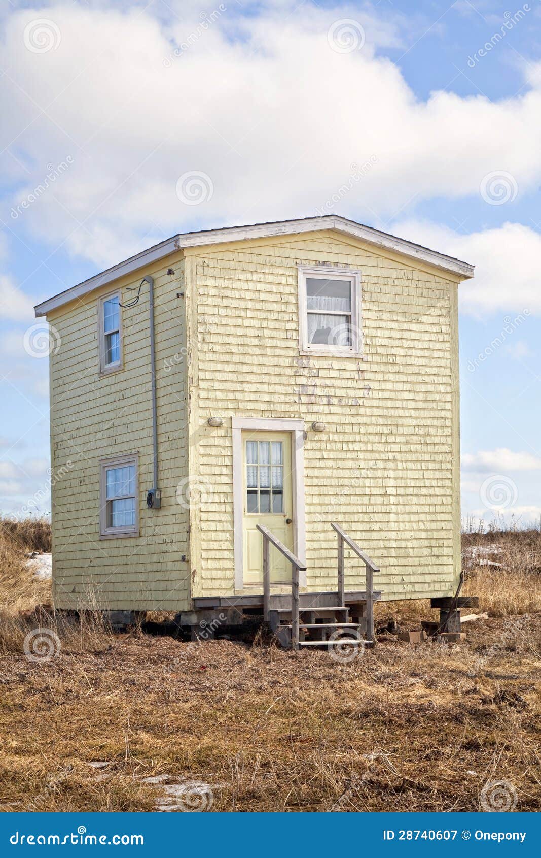 Old Yellow House stock image. Image of door, shingles - 28740607
