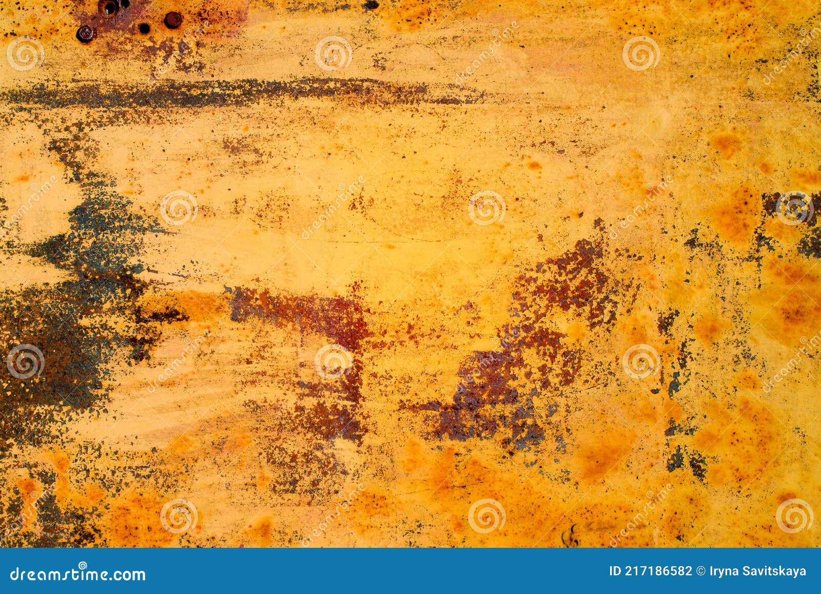 Old Yellow Metal Texture with Rust and Chips. Stock Photo - Image of ...