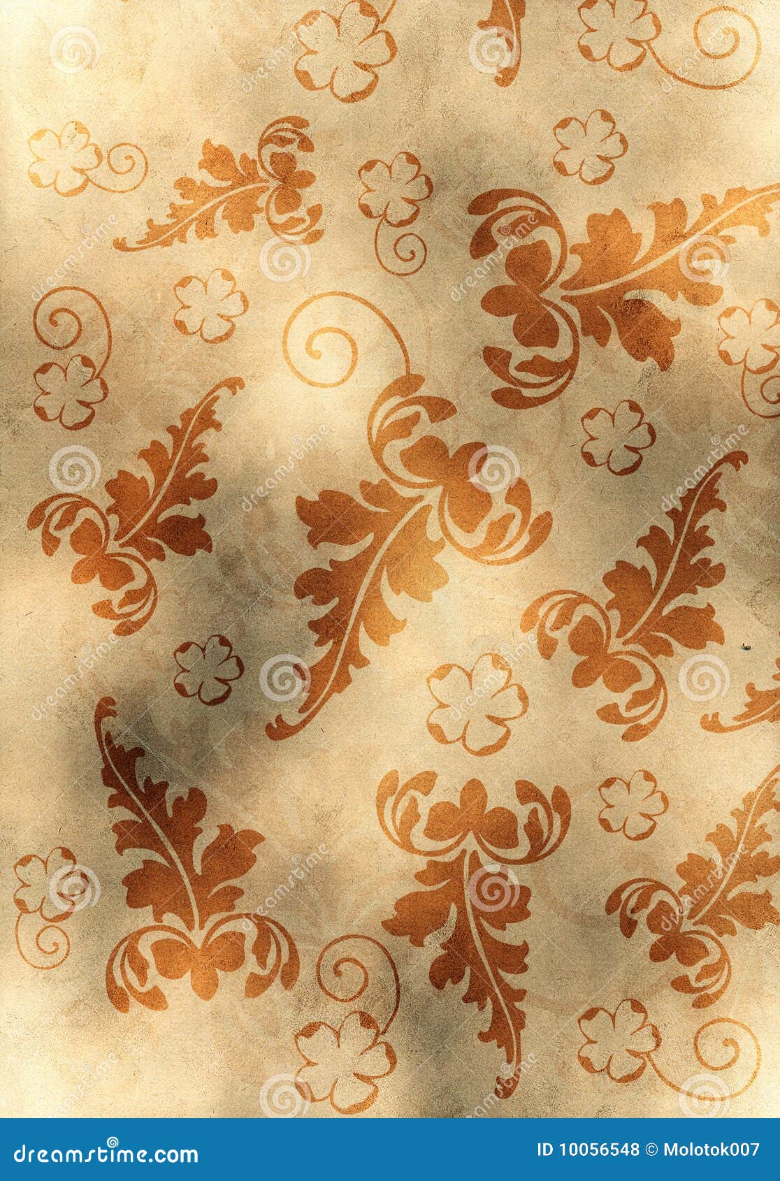 Old Yellow Paper Background with Scratches Stock Illustration ...