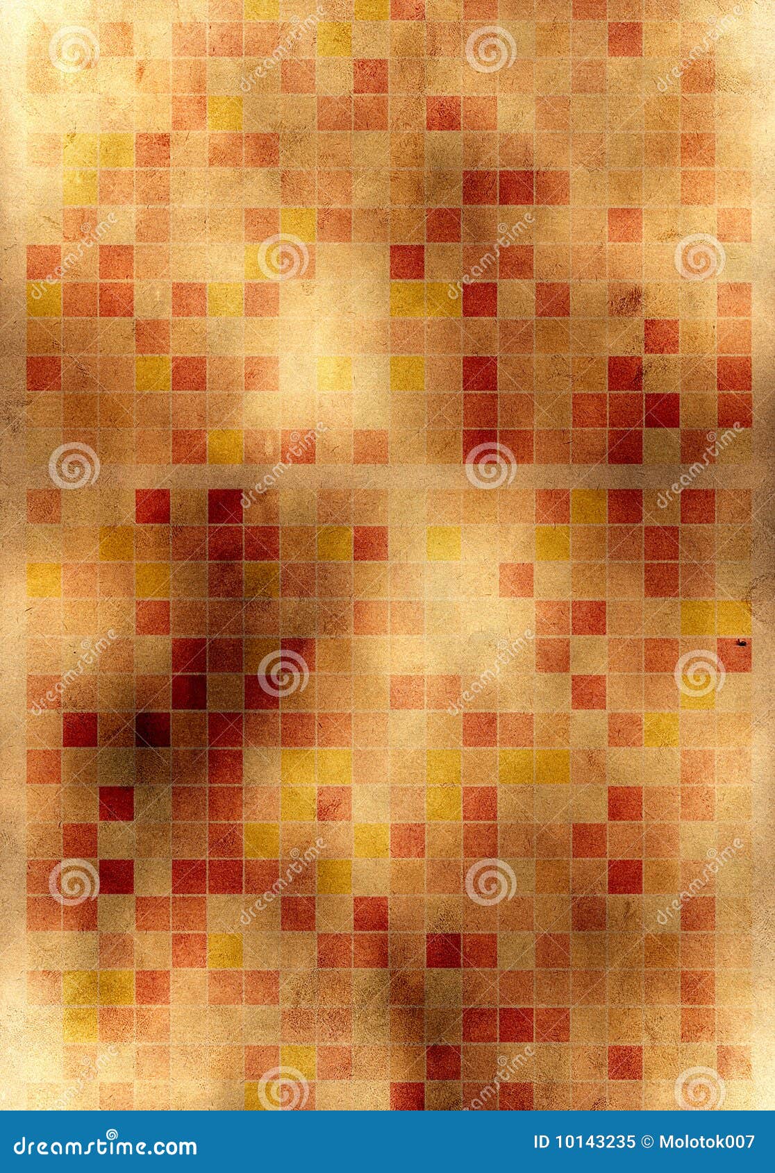 Old Yellow Paper Background with Squares Stock Illustration ...
