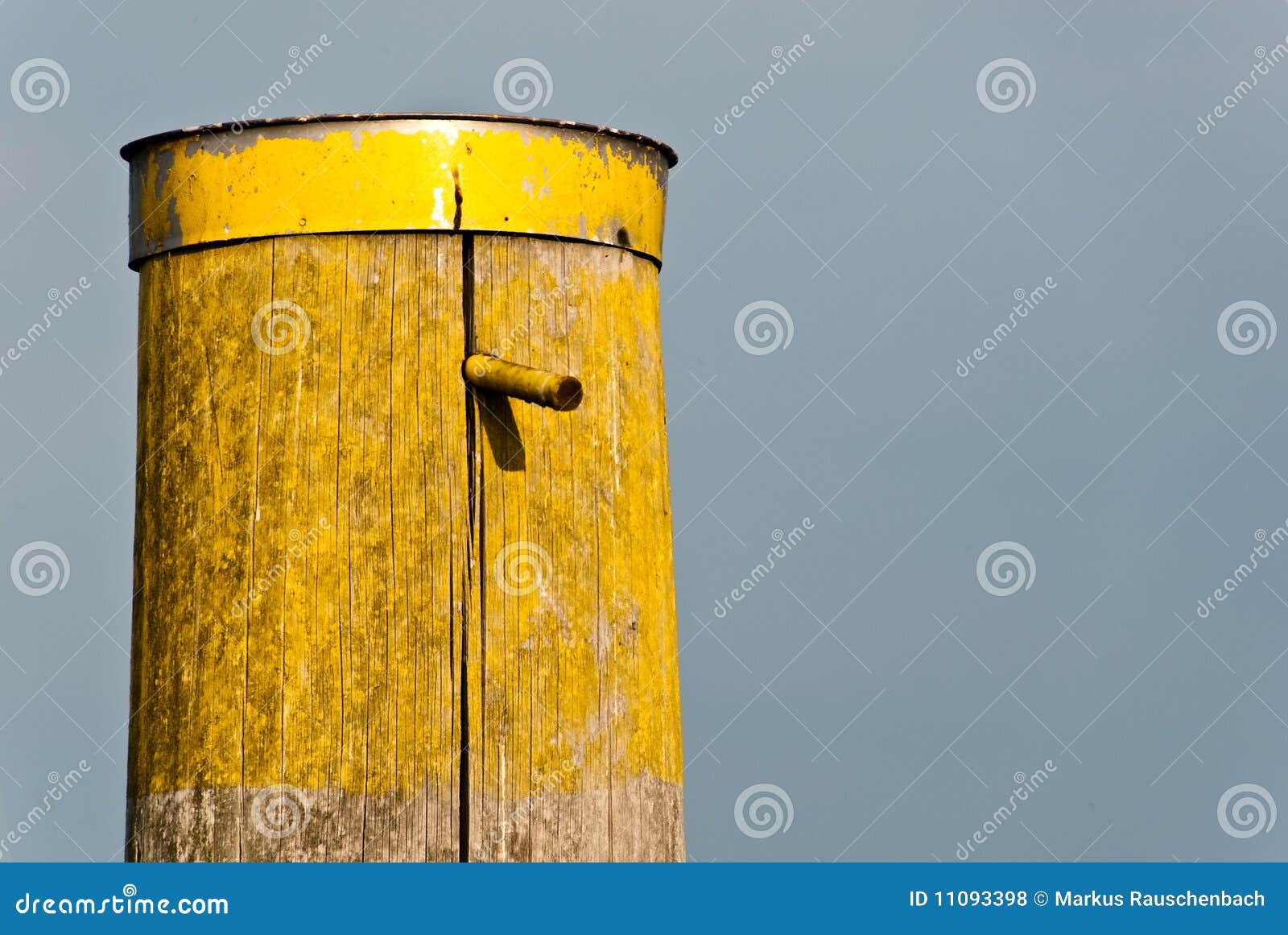 Old yellow pole stock photo. Image of yellow, faded, outdoor - 11093398